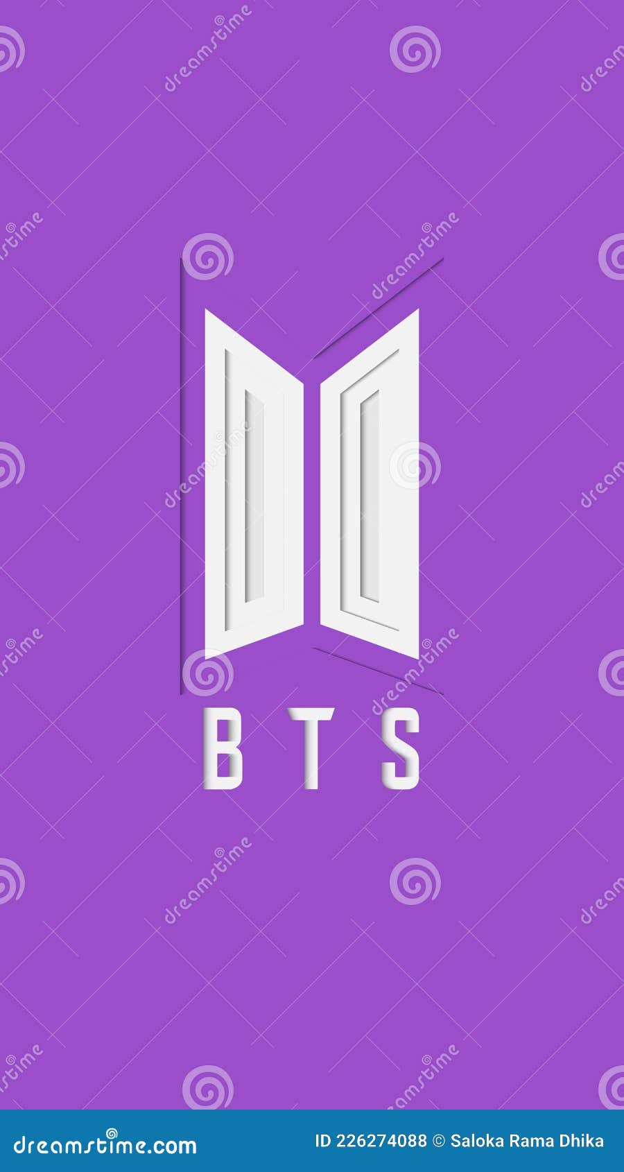 Illustration Papercut Vector Graphic of Bts, with Purple and with ...