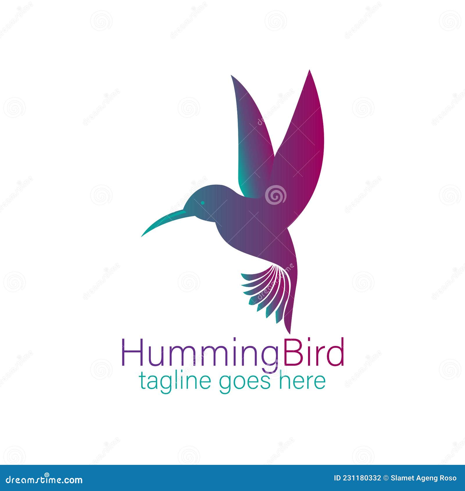 Humming Bird Animal Icon Vector Stock Vector - Illustration of ...