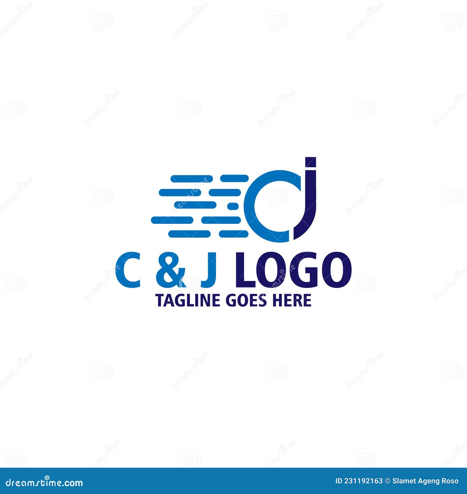 C J Design Logo Business Vector Stock Vector - Illustration of ...