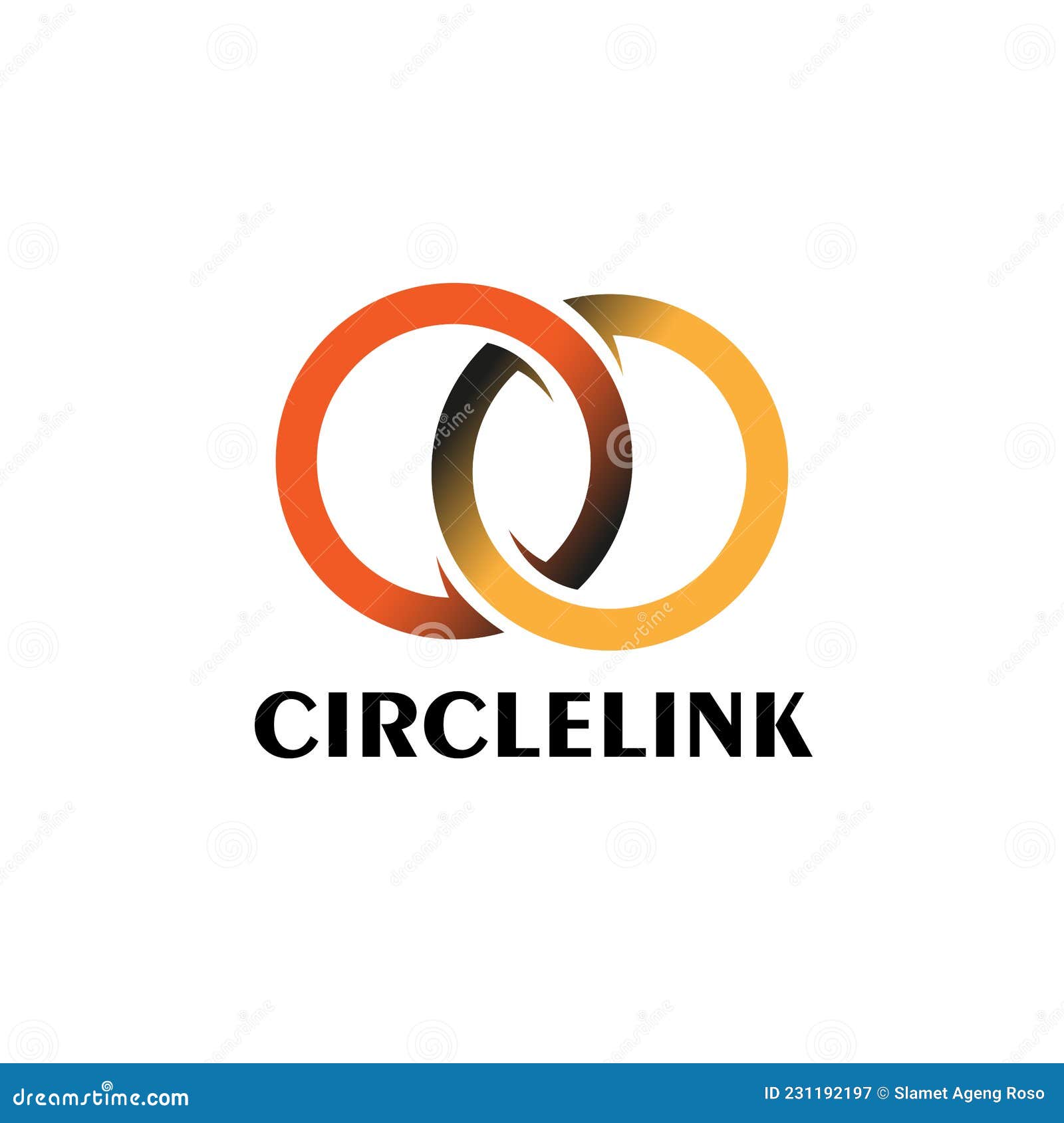 Circle Link Abstract Design Logo Business Vector Stock Vector ...