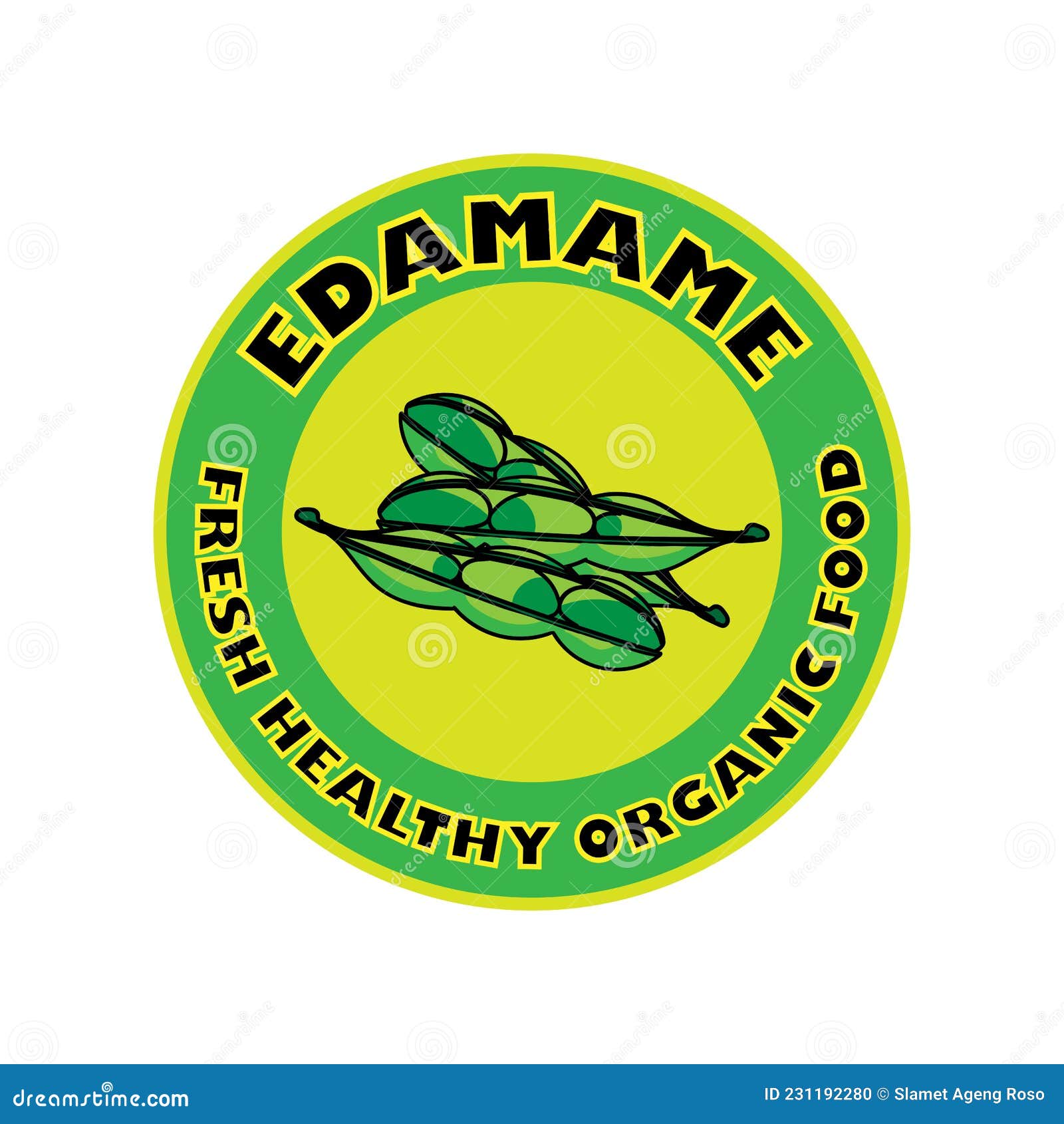 Fresh Edamame Design Logo Vector Stock Vector - Illustration of japan ...