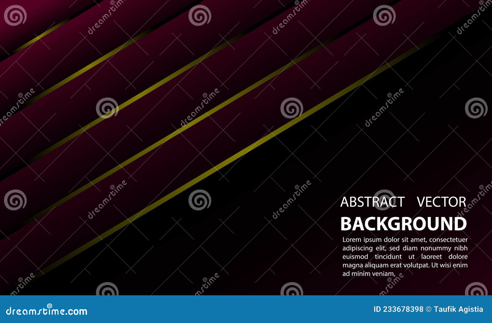 Abstract Background Geometric Gradient Line Luxury Gold Line Maroon ...