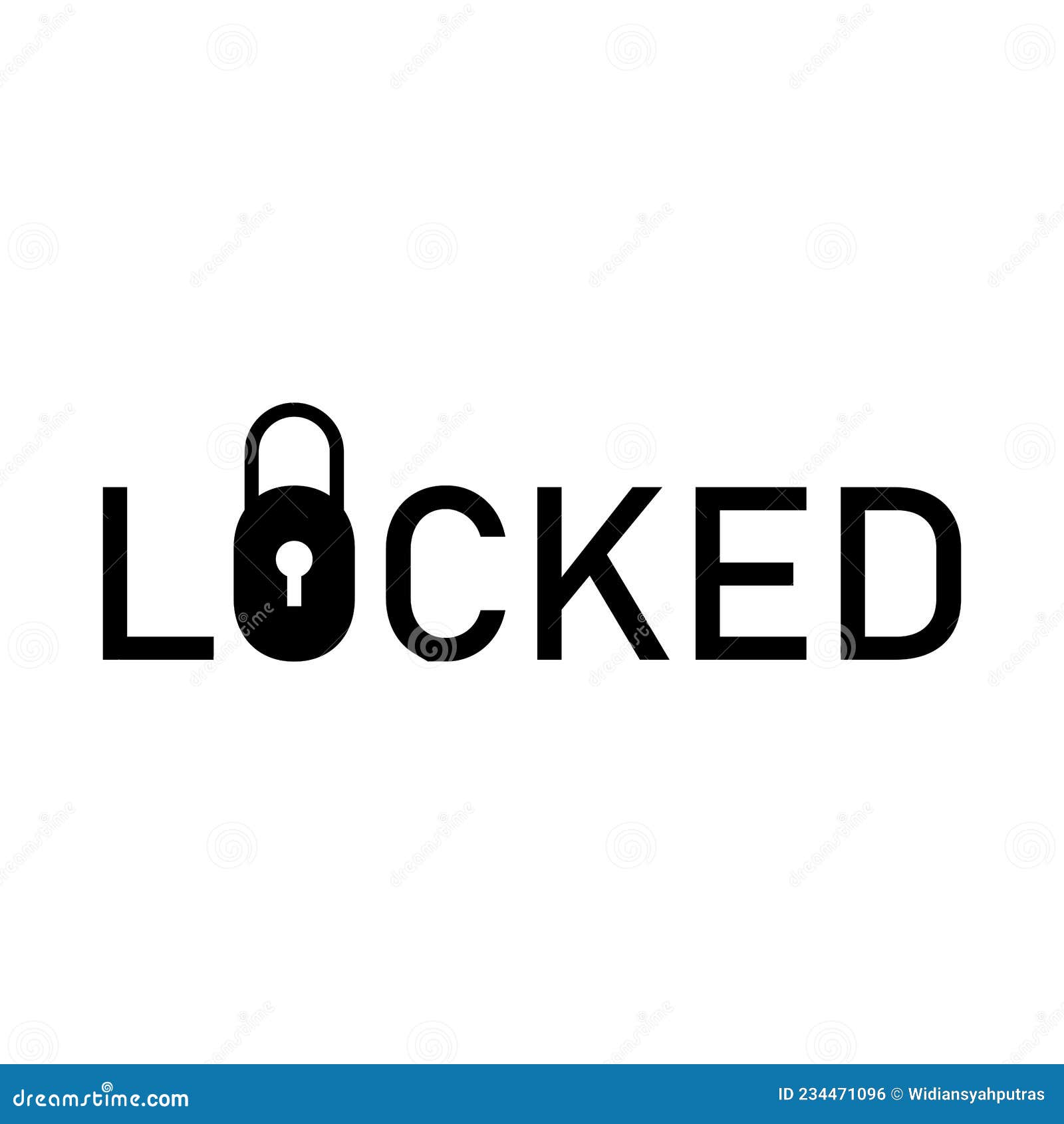 Locked Letter Cartoon Illustration | CartoonDealer.com #240245800