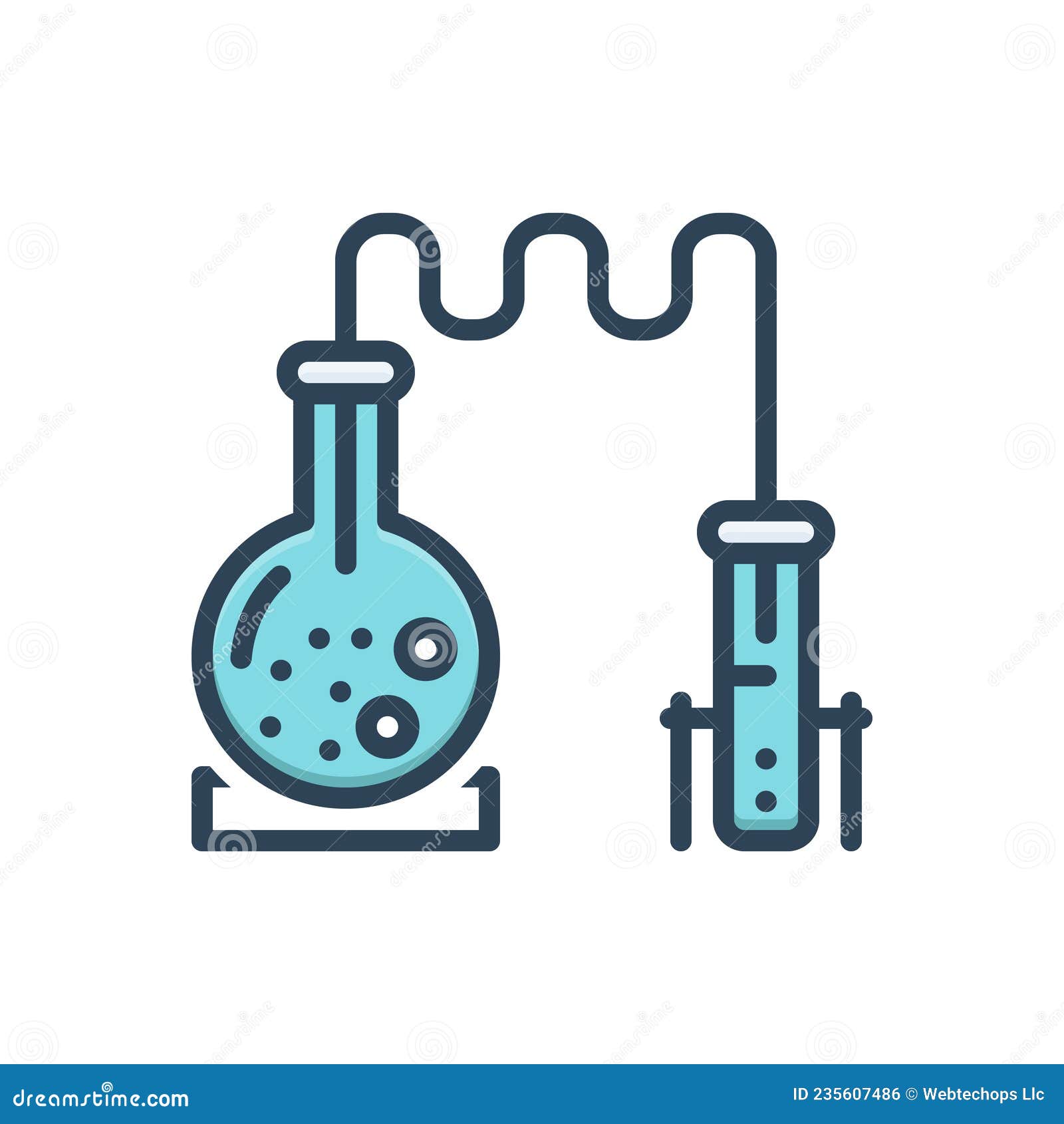 Color Illustration Icon for Science, Beaker and Research Stock Vector ...