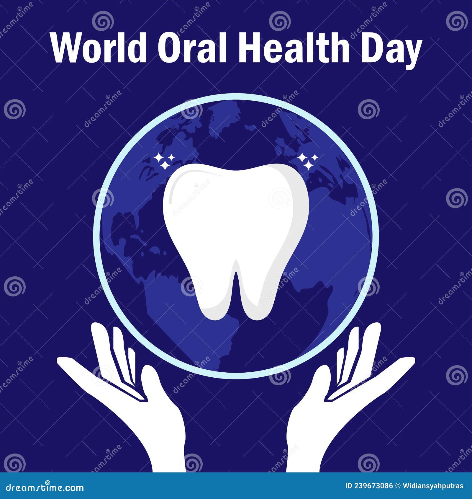 Teeth And World Vector World Oral Health Day Design Concept Held On