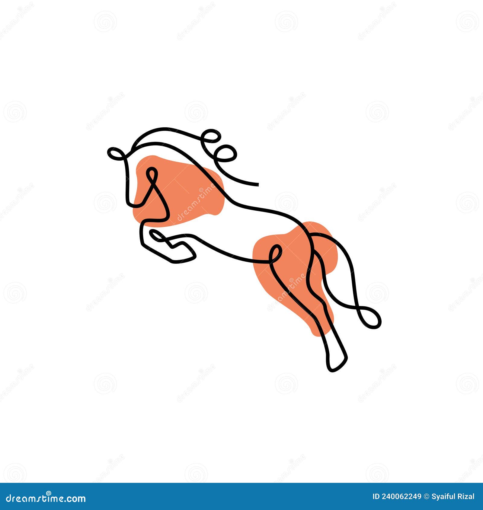 Monoline Animal Faces Cartoon Vector | CartoonDealer.com #109488965