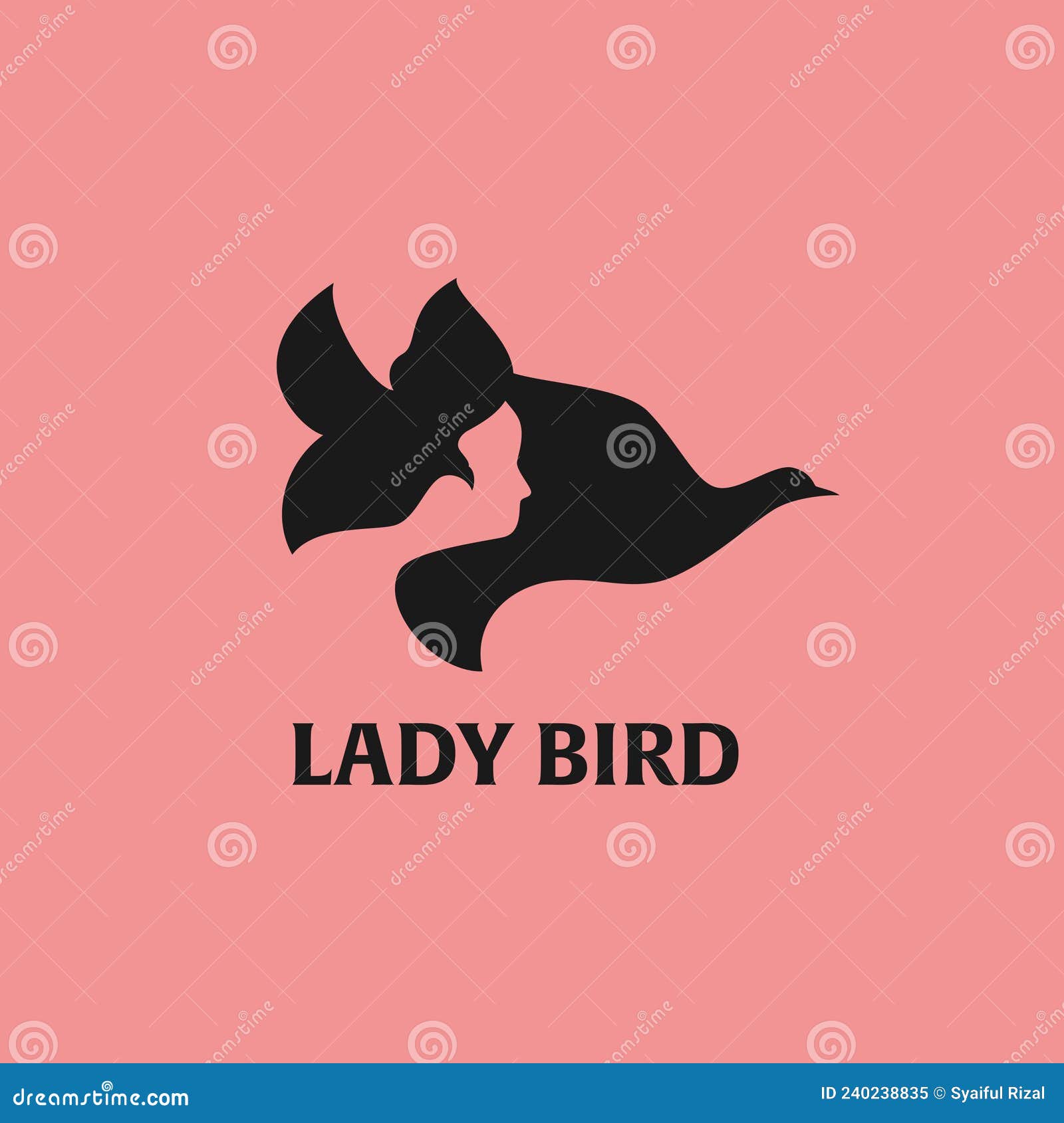 Lady Bird Logo Concept stock vector. Illustration of abstract - 240238835