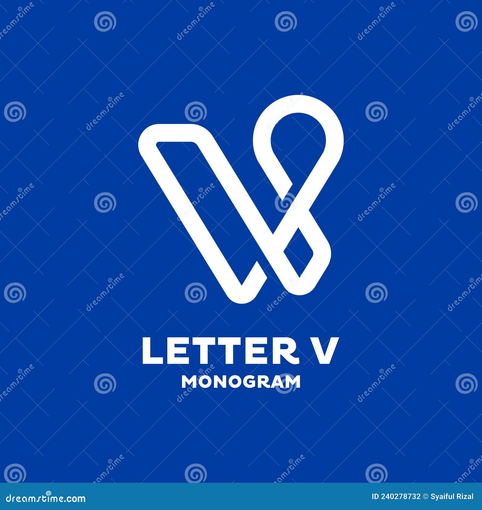 Letter V Monogram Logo Concept Stock Vector - Illustration of corporate ...