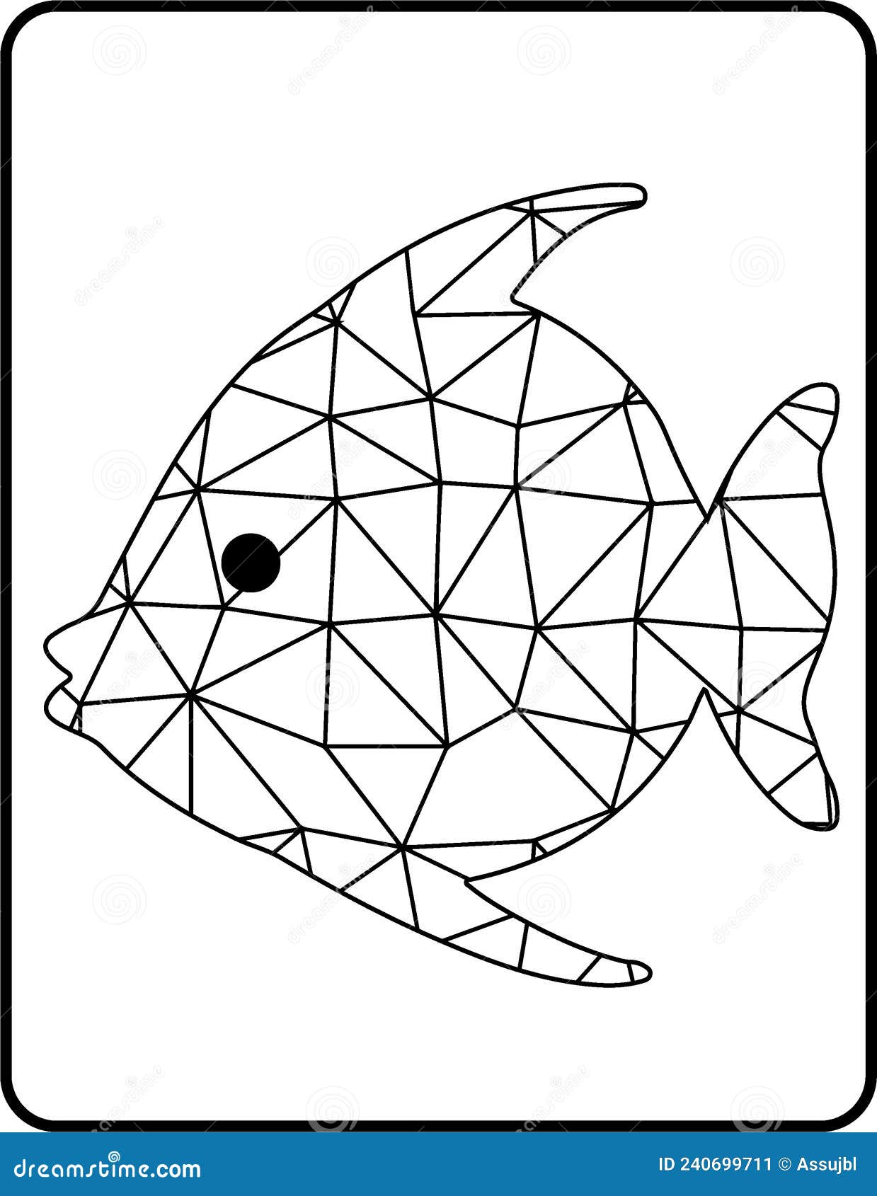 Vector Abstract Polygonal Geometric Abstract Fish Stock Vector ...