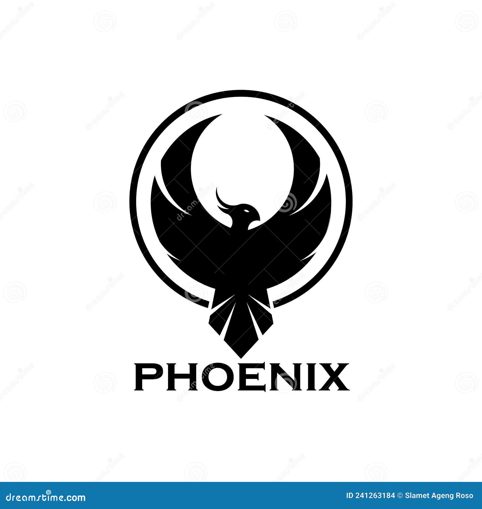 Phoenix Animal Design Logo Template Stock Vector - Illustration of ...