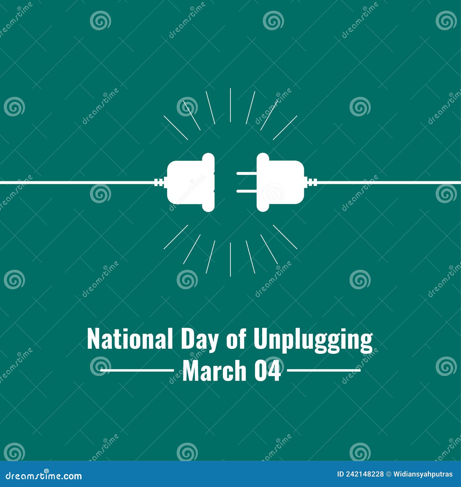 National Day Of Unplugging, Design Poster Or Banner, Free Electrical ...