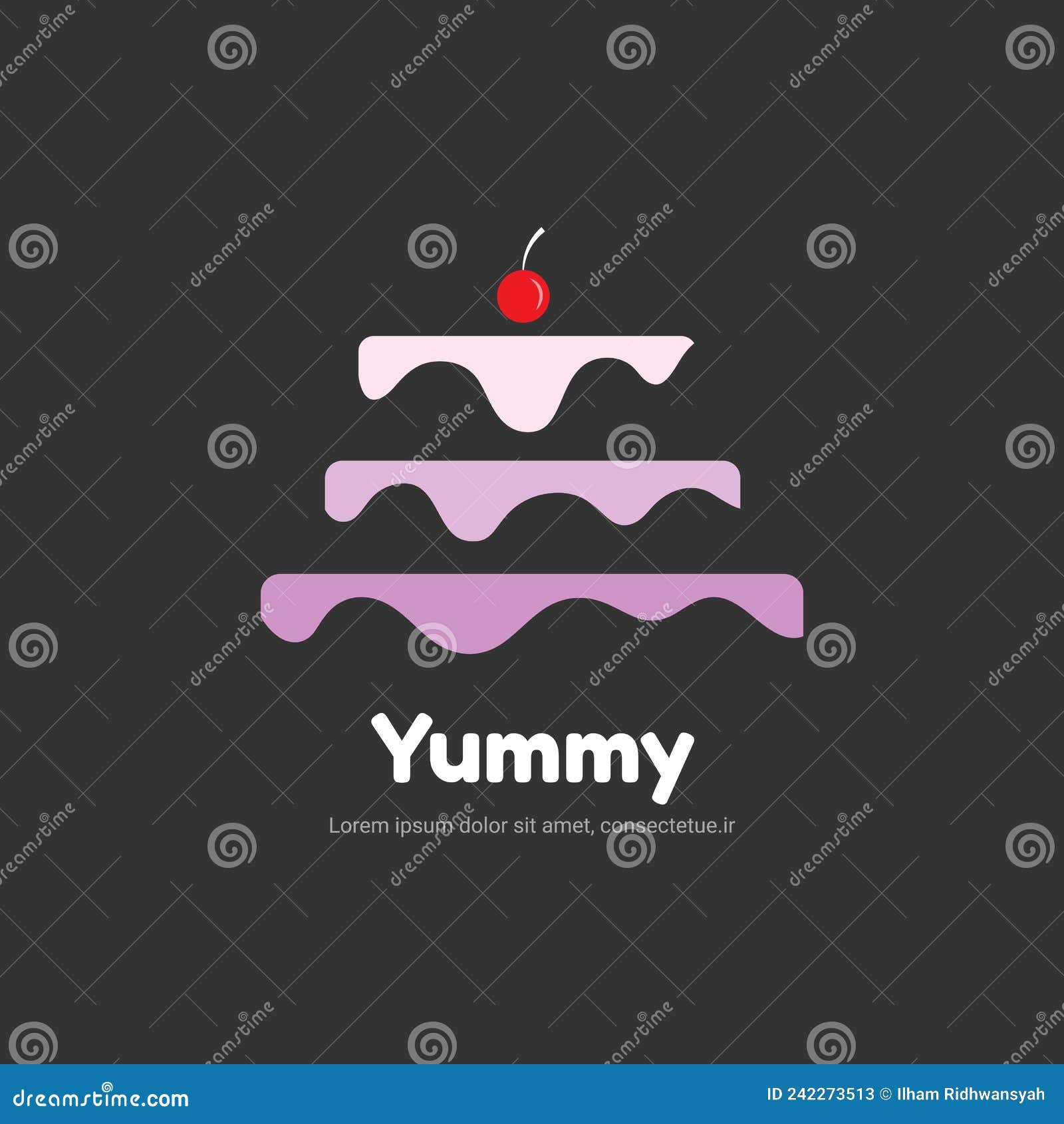 Cake Food Logo Brand Design Vector Stock Vector - Illustration of ...