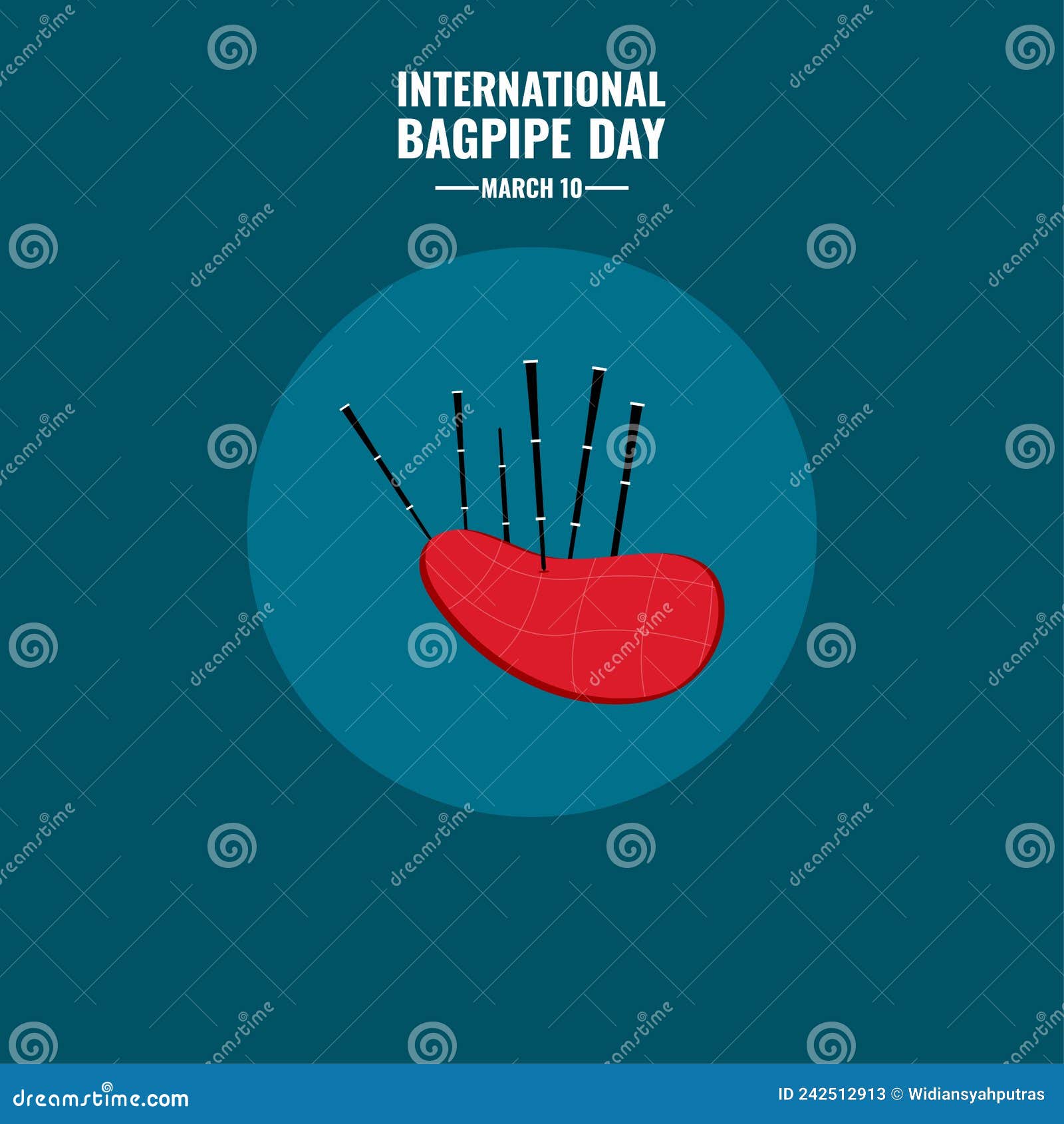 Vector Icon Bagpipe, International Bagpipe Day Design Concept, Suitable ...