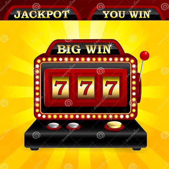 Casino Jackpot Slot Machine. Winner Gambling Stock Vector ...