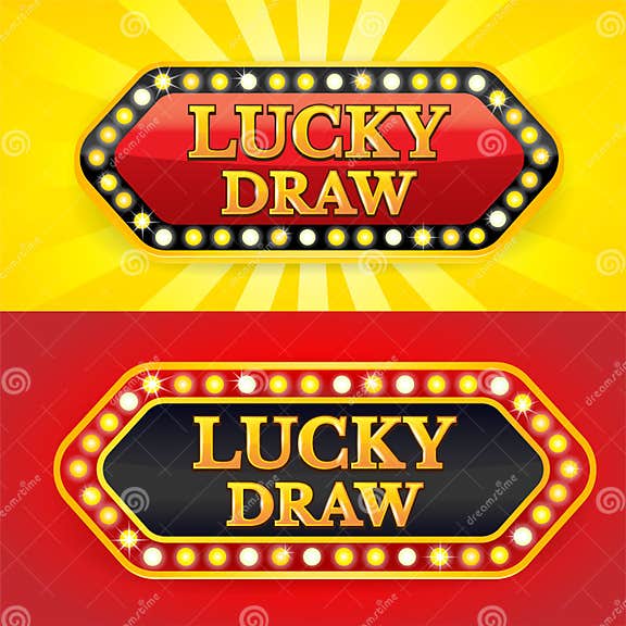 Editable Text Effect Lucky Draw 3d Style Effect. Stock Vector ...