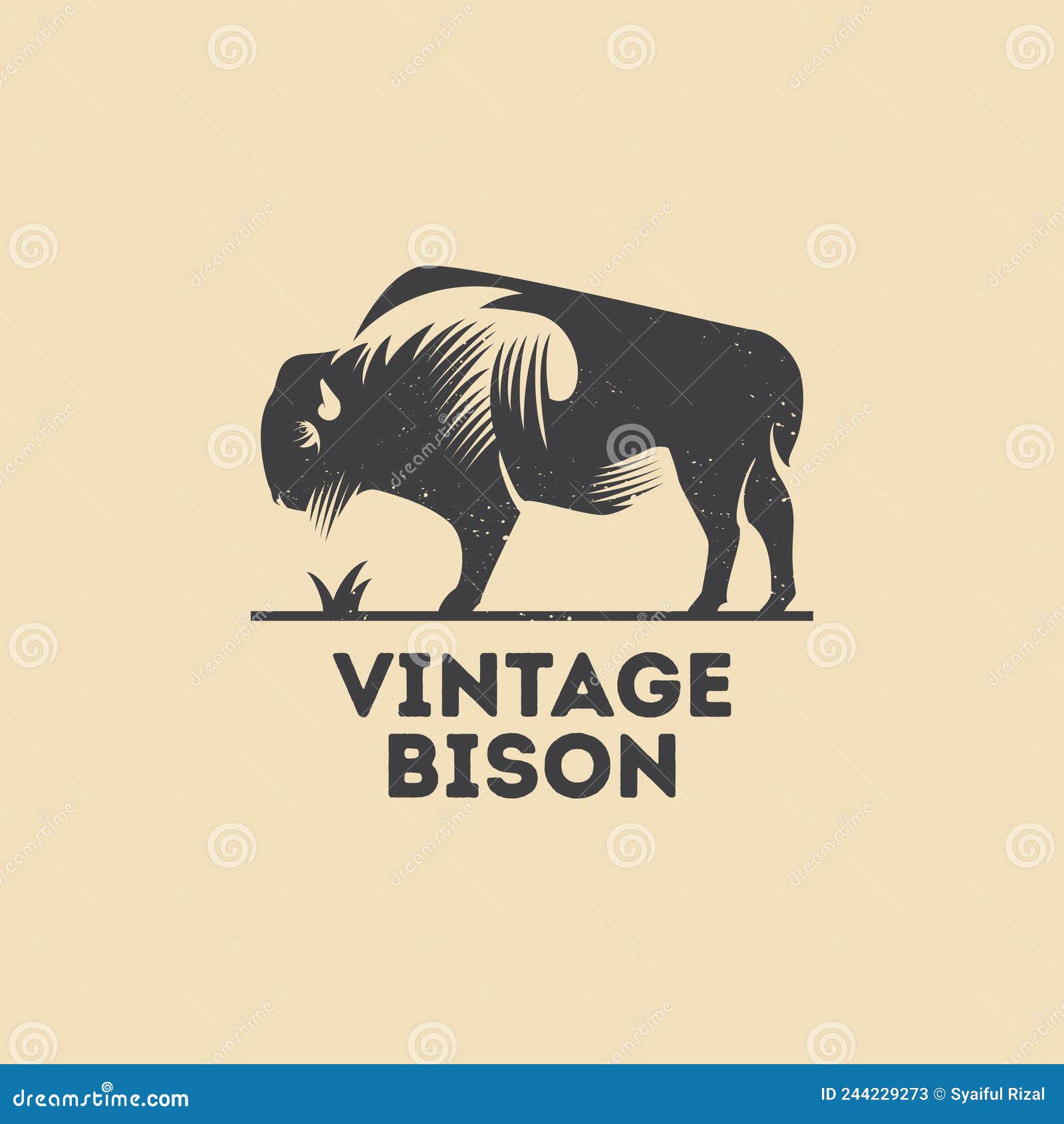 Bison Concept Vector Linear Icon Isolated On Transparent Background ...