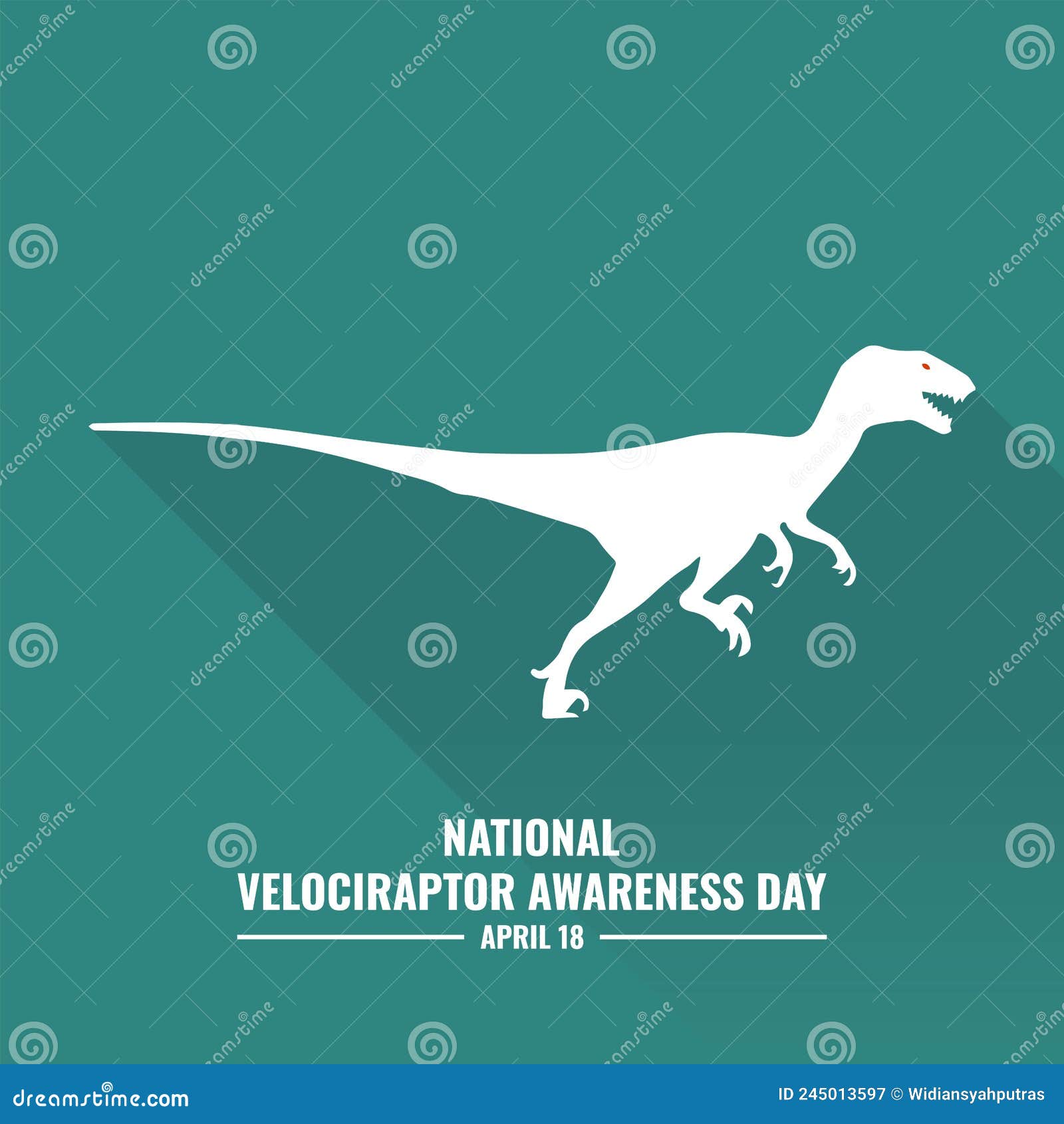 Velociraptor Silhouette Vector Icon, National Velociraptor Awareness ...