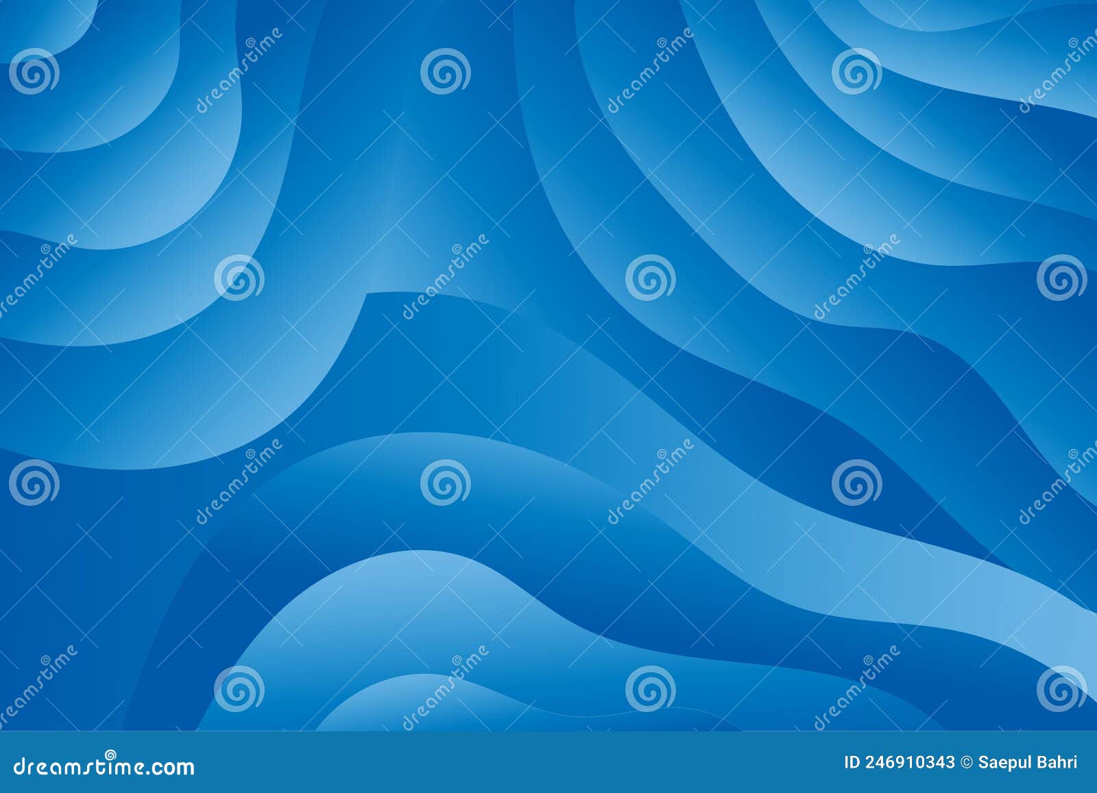 Blue Wave Paper Cut Abstract Background Stock Vector - Illustration of ...