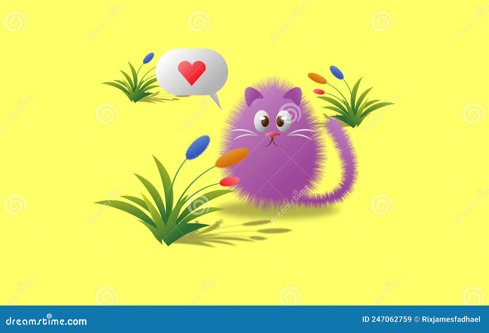 Catnip Leaves Isolated On White Background. Cartoon Vector ...