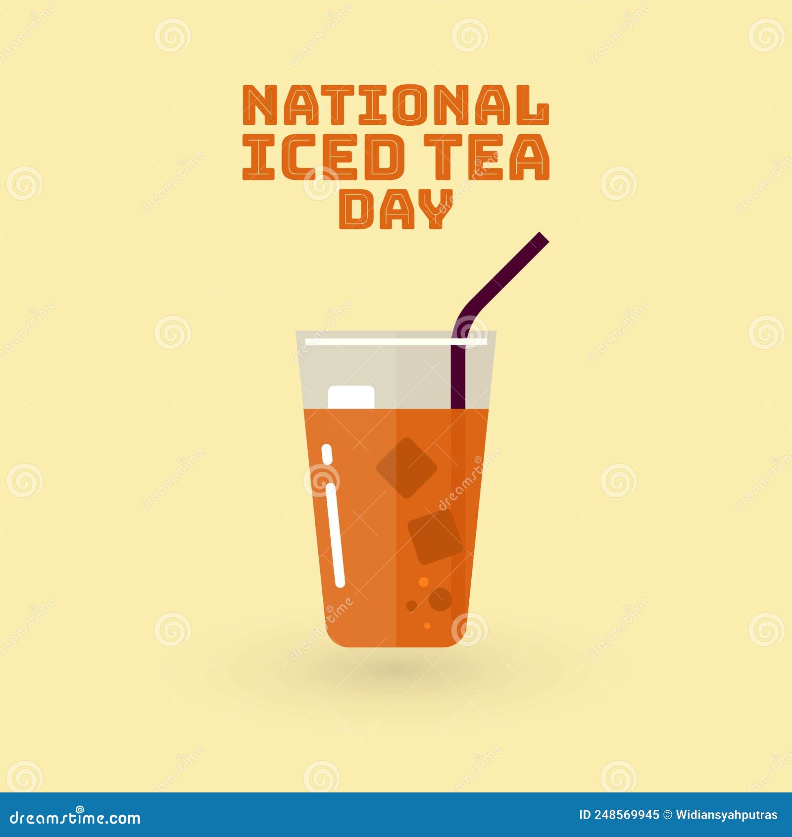 Ice Tea Vector Icon. National Iced Tea Day Design Concept, Perfect for ...