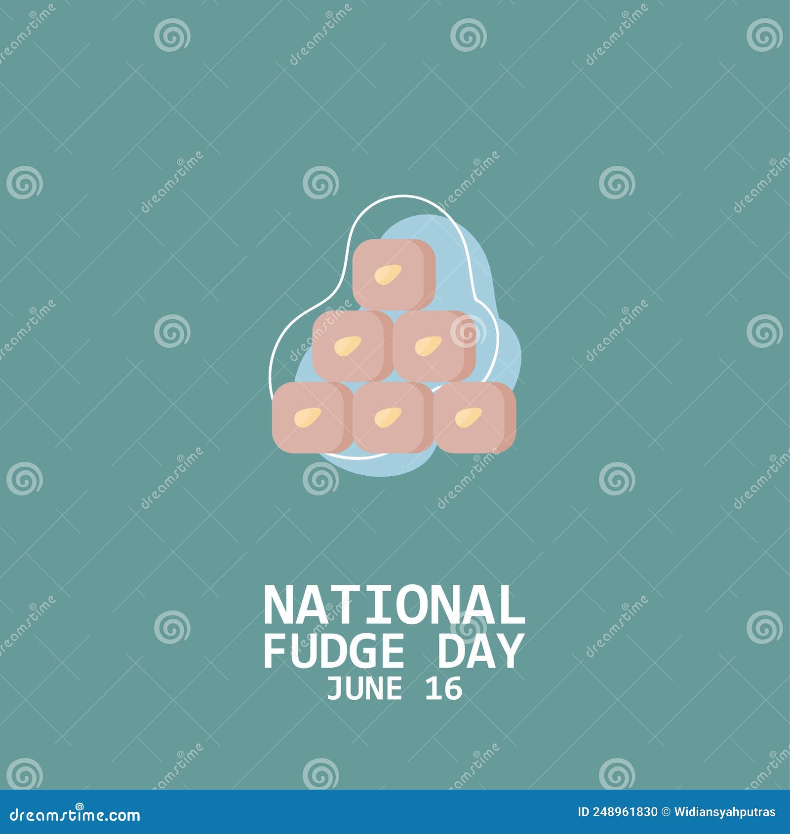 Fudge Vector Icon. Design Concept National Fudge Day, Suitable for ...