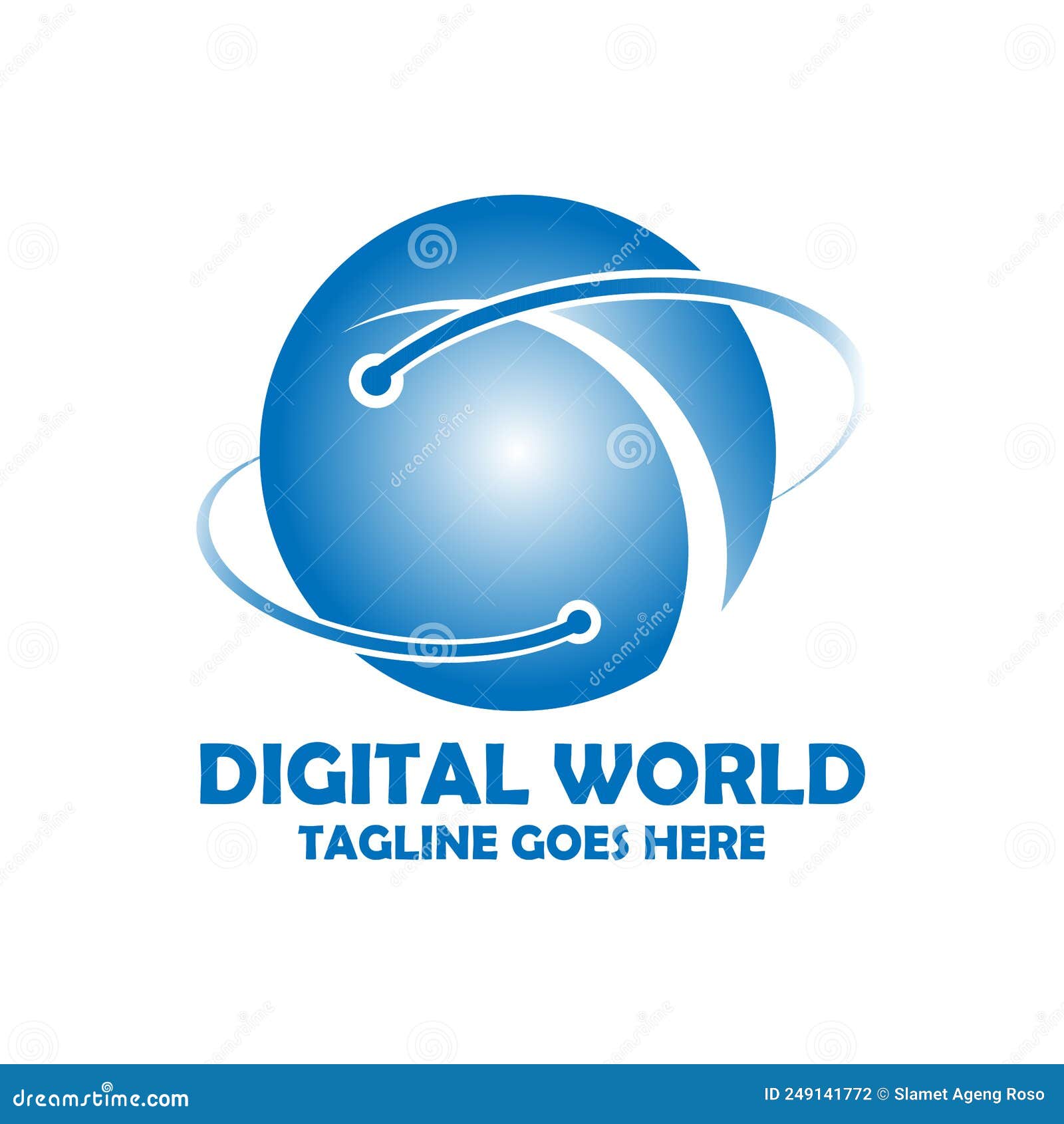 Illustration of Global Design Logo Technology Stock Vector ...