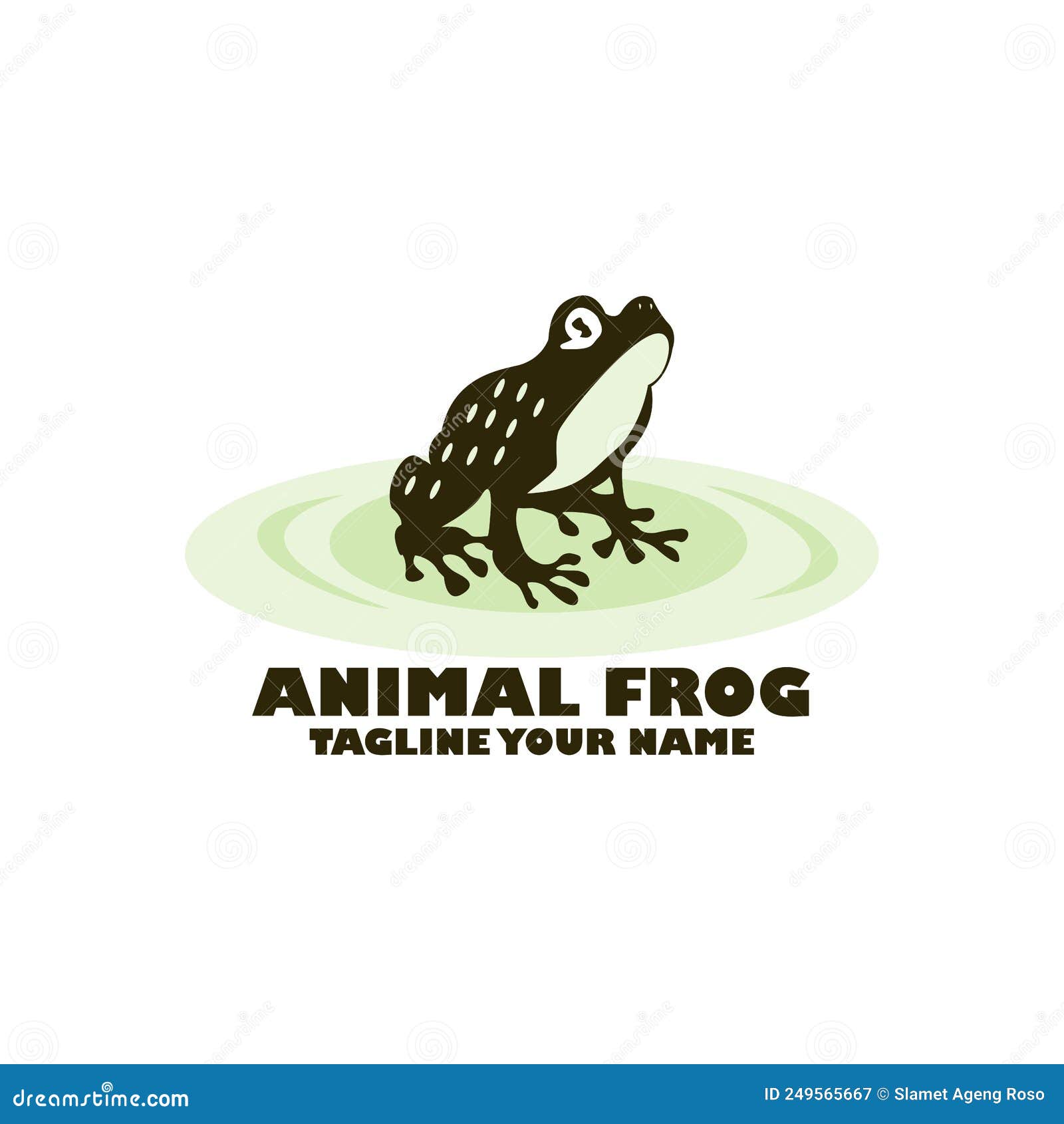 Illustration of Frog Design Logo Vector Stock Vector - Illustration of ...