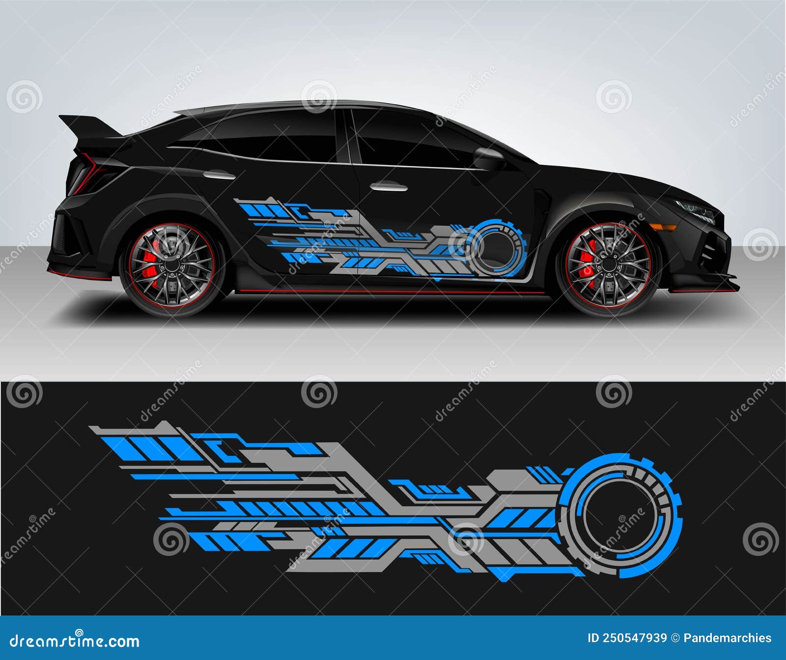 Sticker Decals Set for Car Mobile Stock Vector - Illustration of decal ...