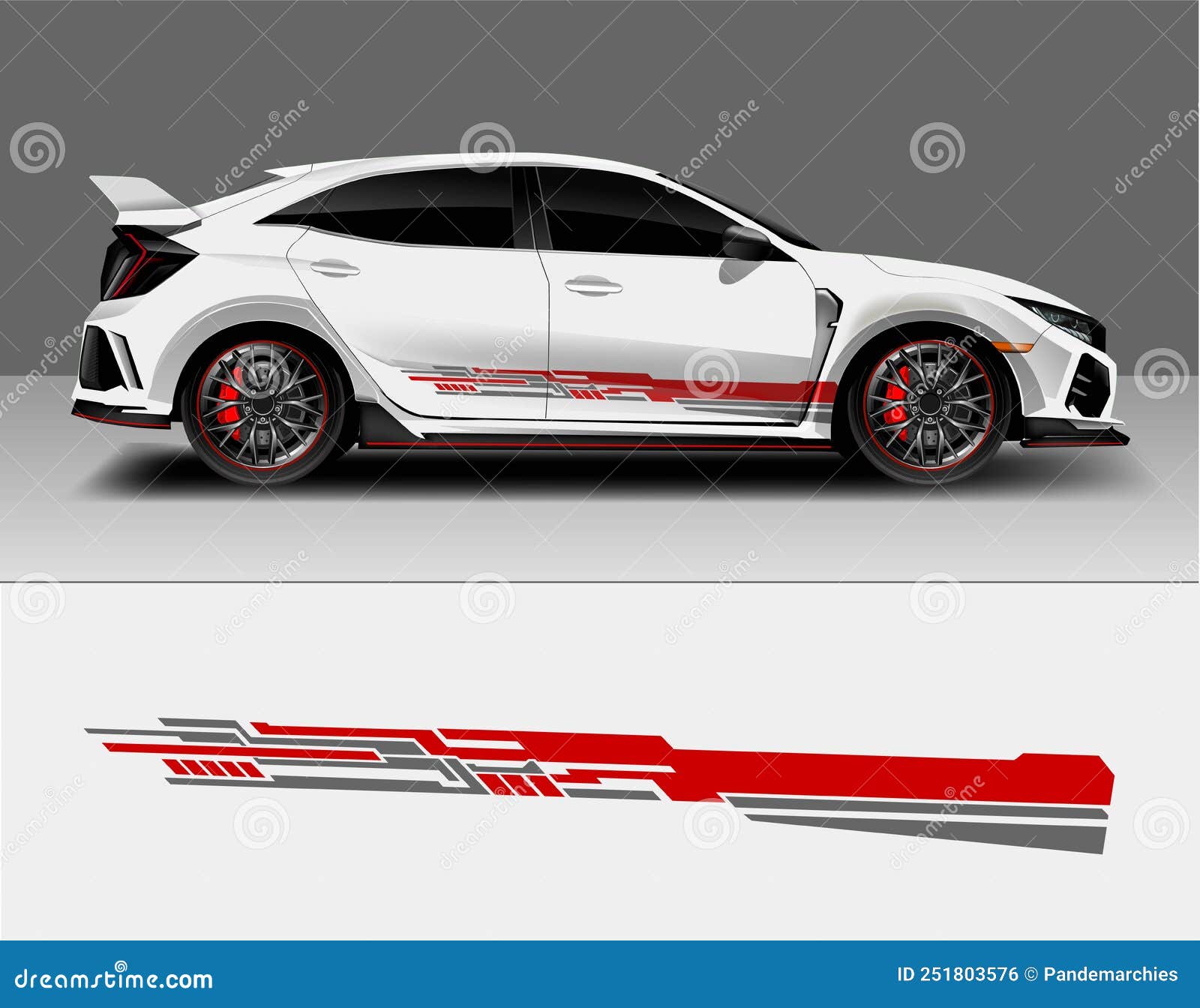 Mobile Racing Vehicle Graphic Stock Vector - Illustration of modify ...
