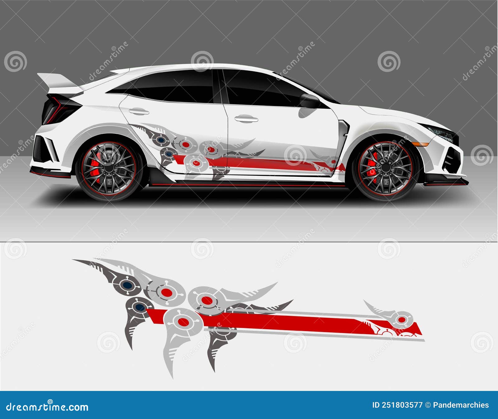 Mobile Racing Vehicle Graphic Logo Stock Vector - Illustration of clip ...