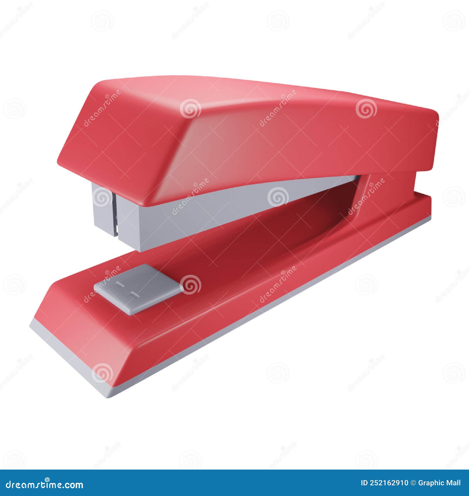 Stapler 3d Rendering Isometric Icon. Stock Vector - Illustration of ...