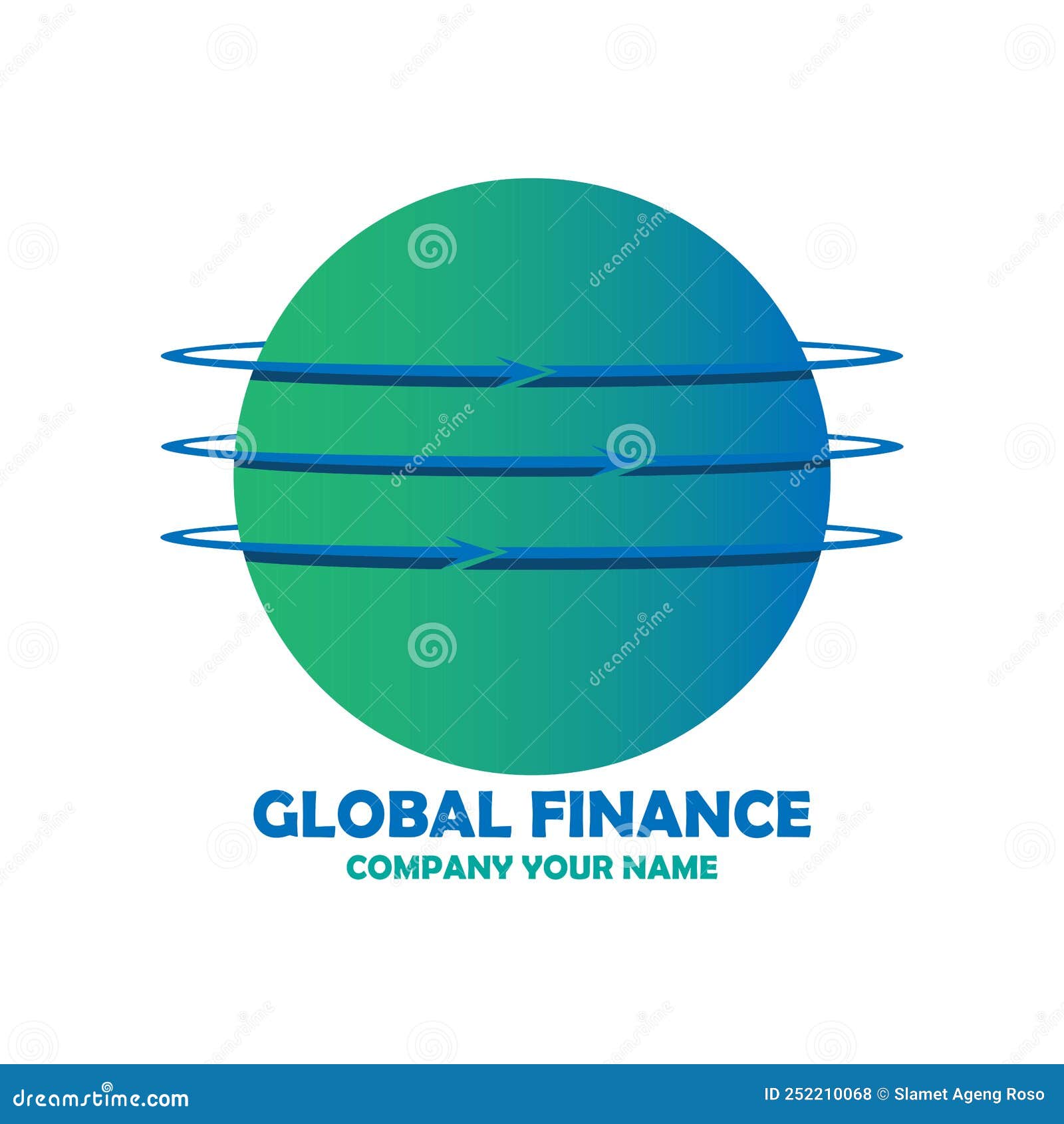 Global Finance Design Logo Vector Stock Vector - Illustration of ...