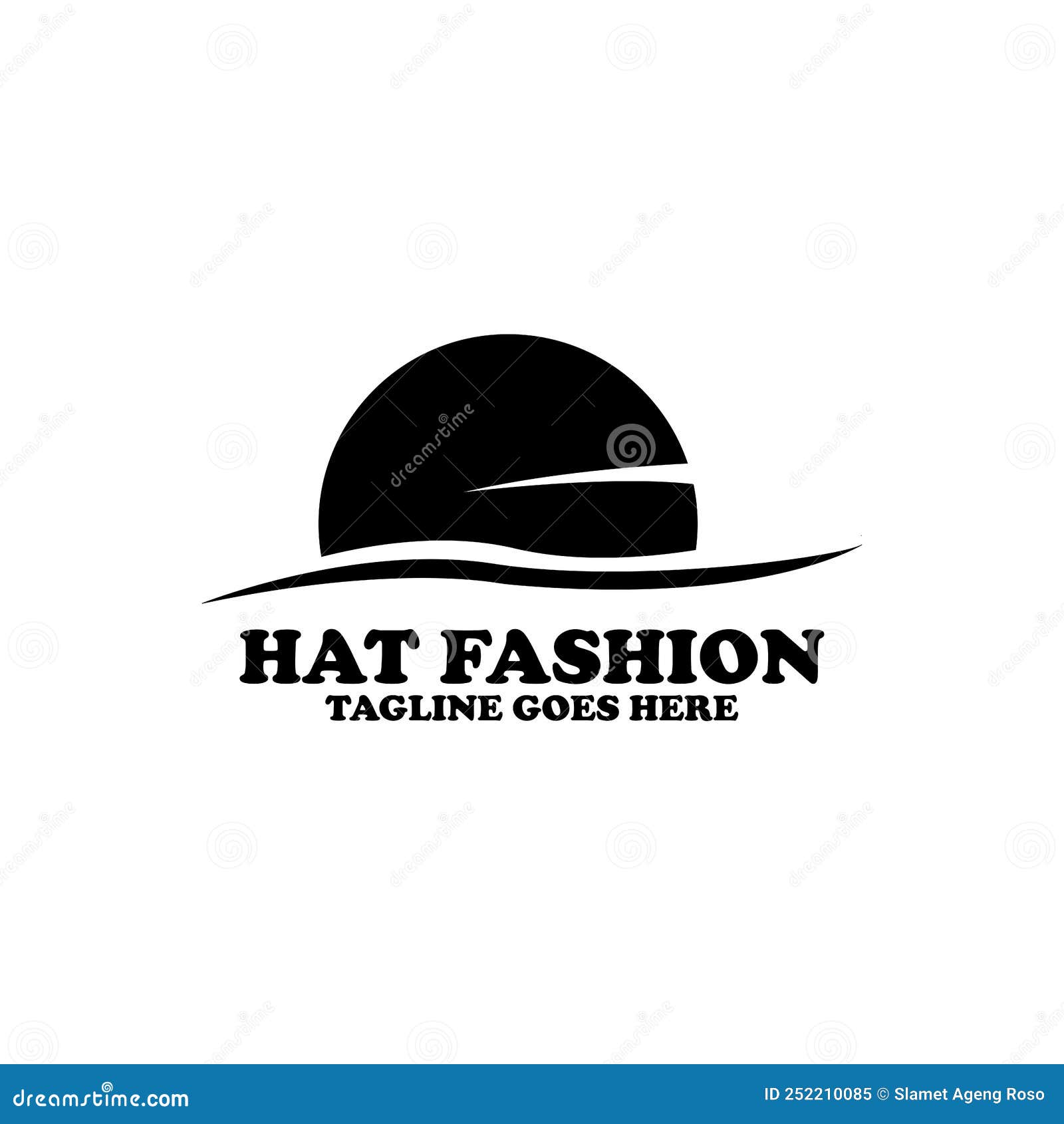 Illustration of Black Hat Design Vector Stock Vector - Illustration of ...