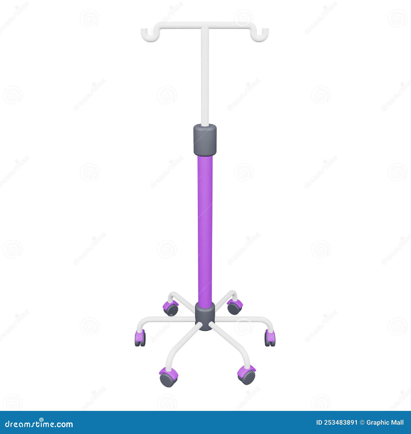 Drip Stand 3D Rendering Isometric Icon. Stock Vector - Illustration of ...
