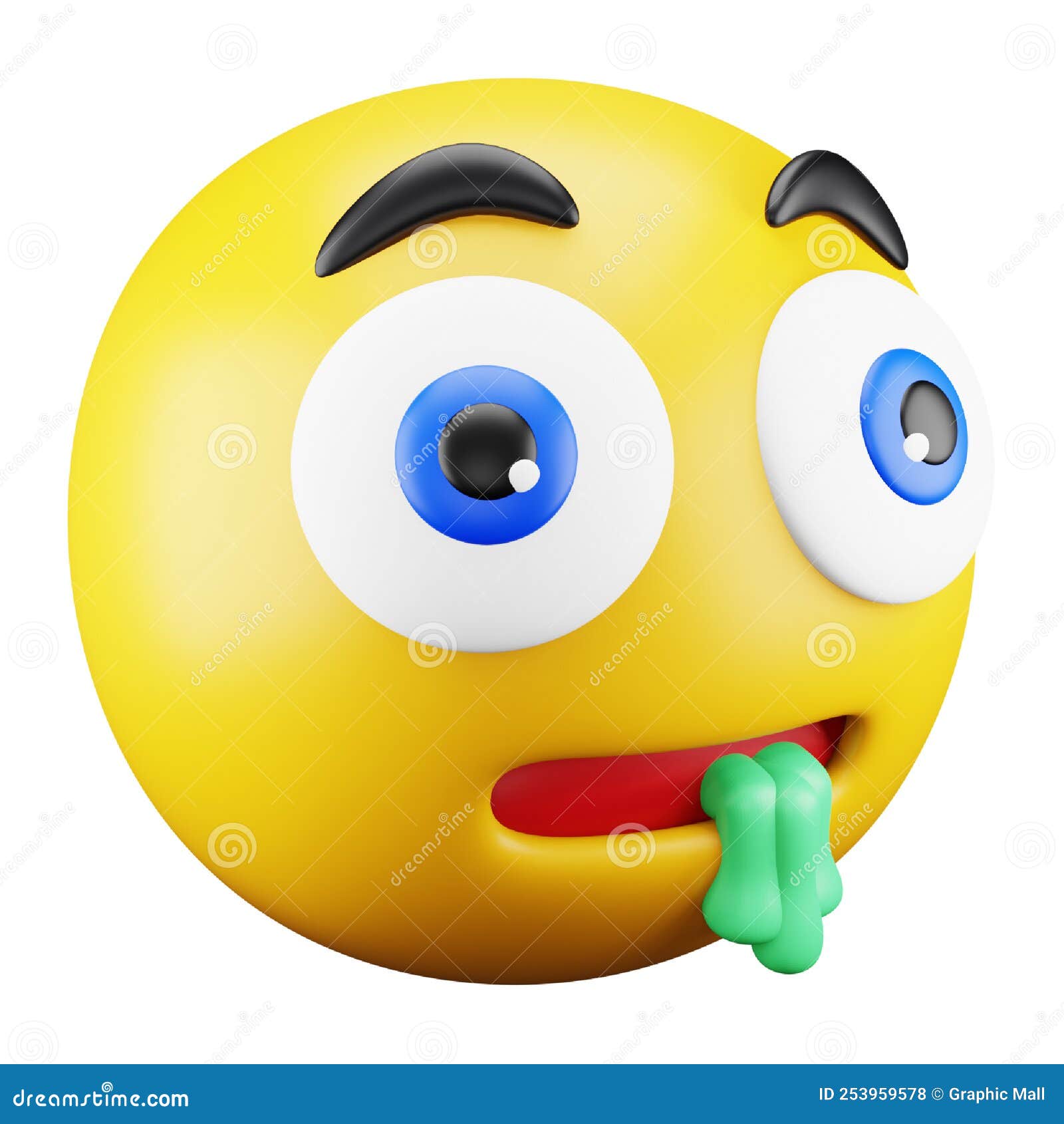 Drooling Emoji Icon Illustration. Drool Vector Symbol Emoticon Design ...