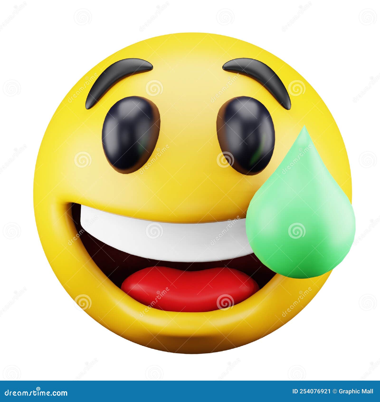 Awkward Face Avatar With Ashamed Facial Expression, Oops Emotion. Comic ...