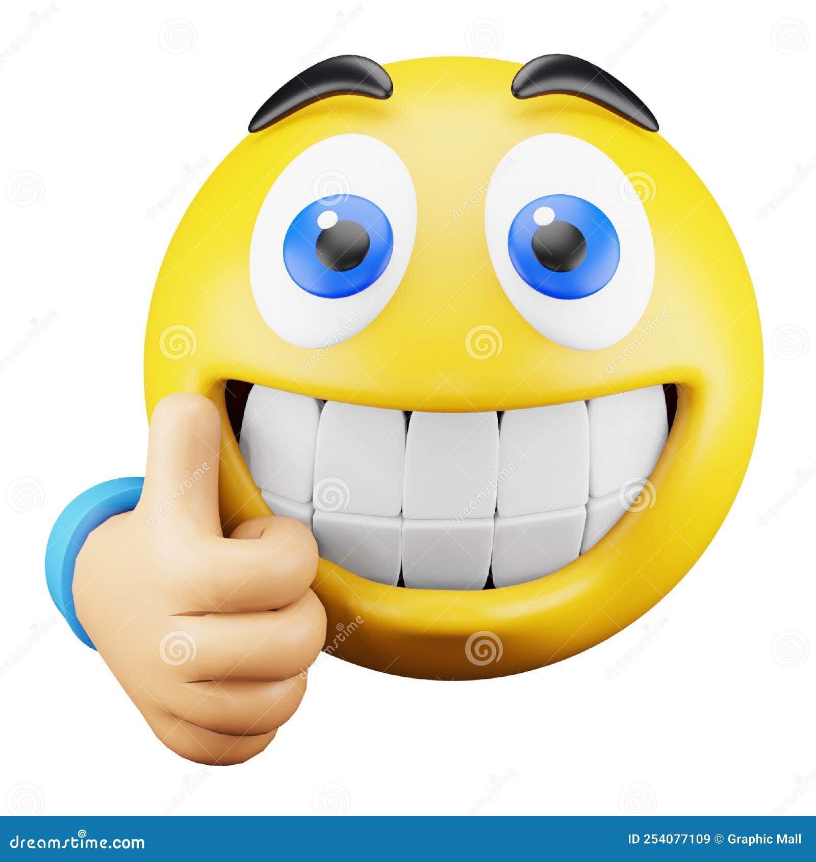 Like Emoji Face 3d Rendering Isometric Icon. Stock Vector ...