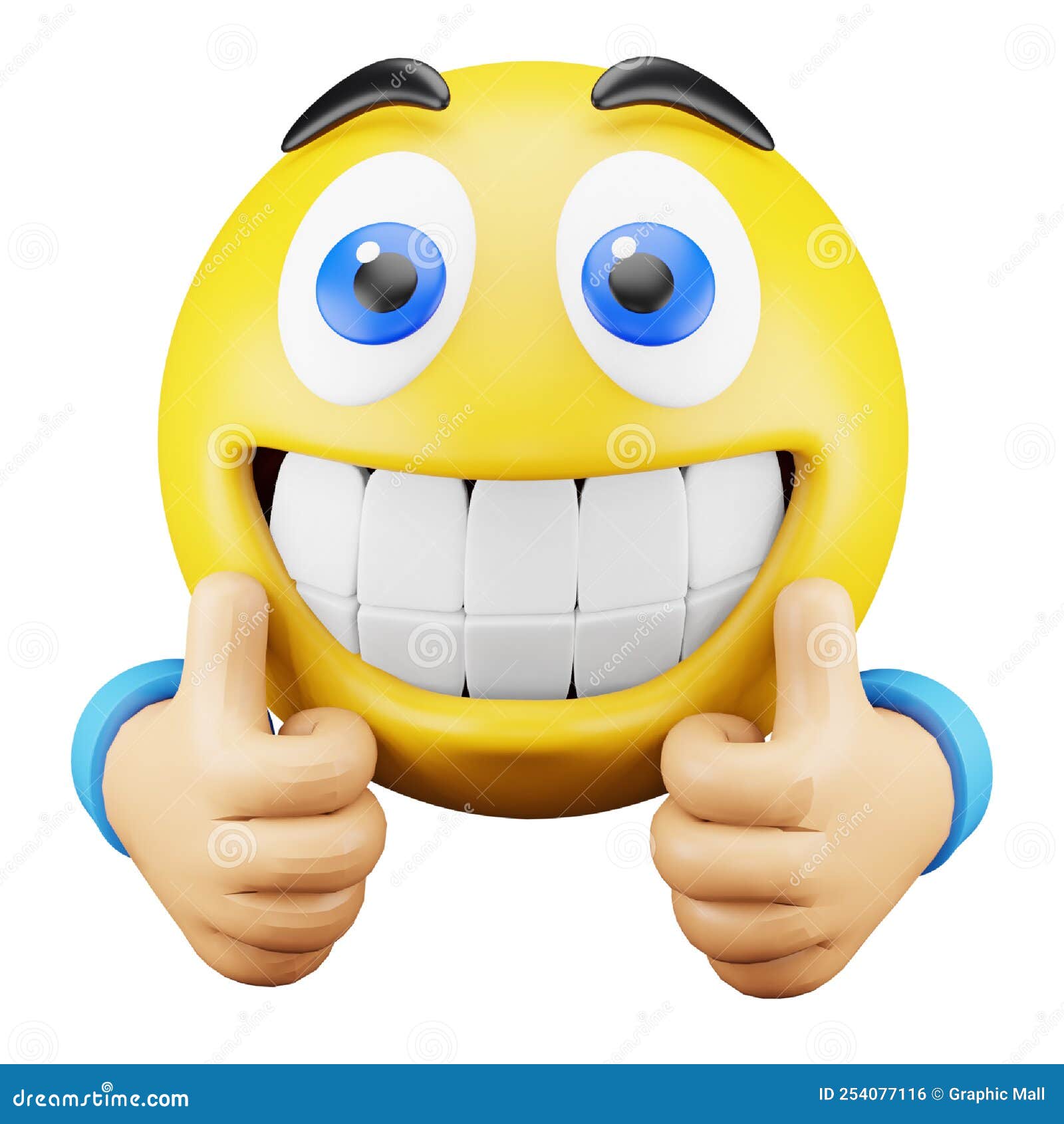 Like Emoji Face 3d Rendering Isometric Icon. Stock Vector ...