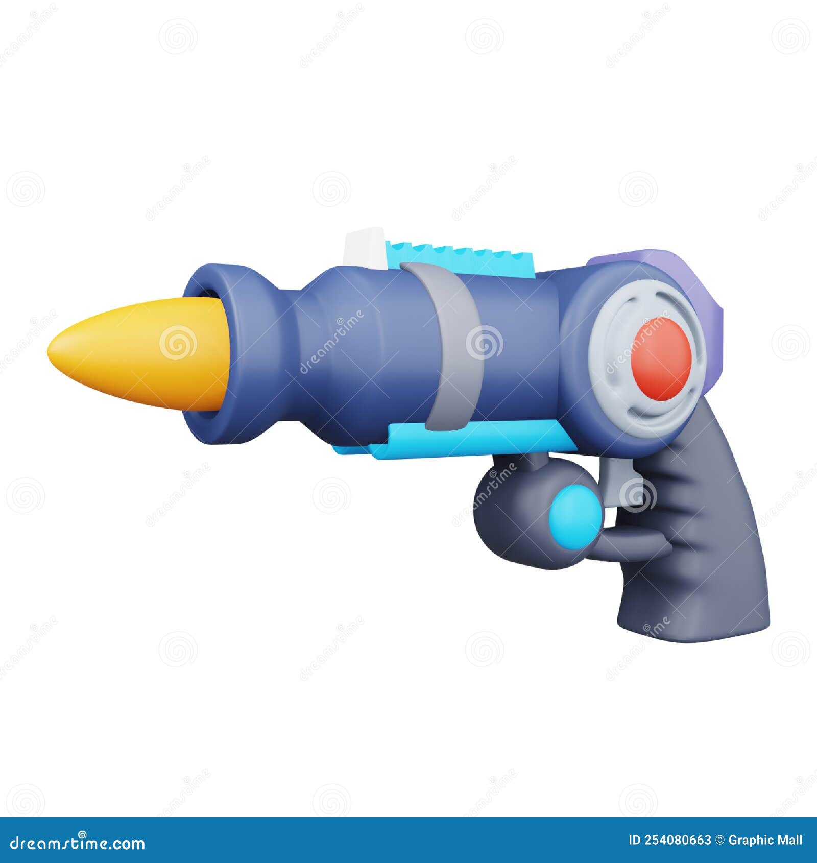 Alien Weapon 3d Rendering Isometric Icons. Stock Vector - Illustration ...