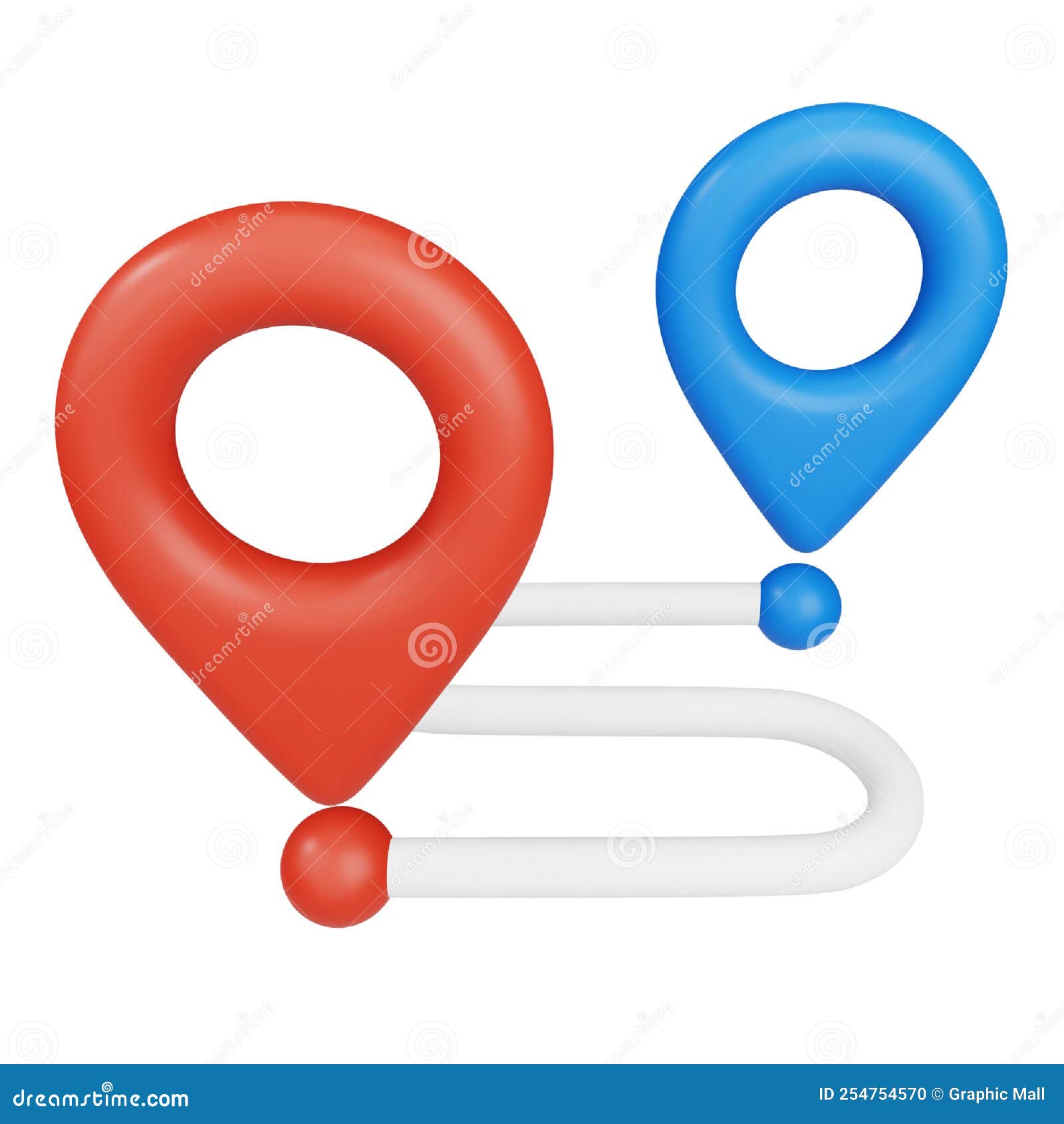 Location Gps 3d Rendering Isometric Icon. Stock Vector - Illustration ...
