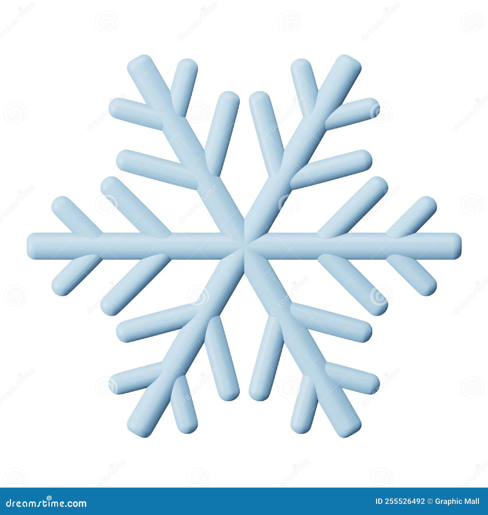 Christmas Snow 3d Rendering Isometric Icon. Stock Vector - Illustration ...