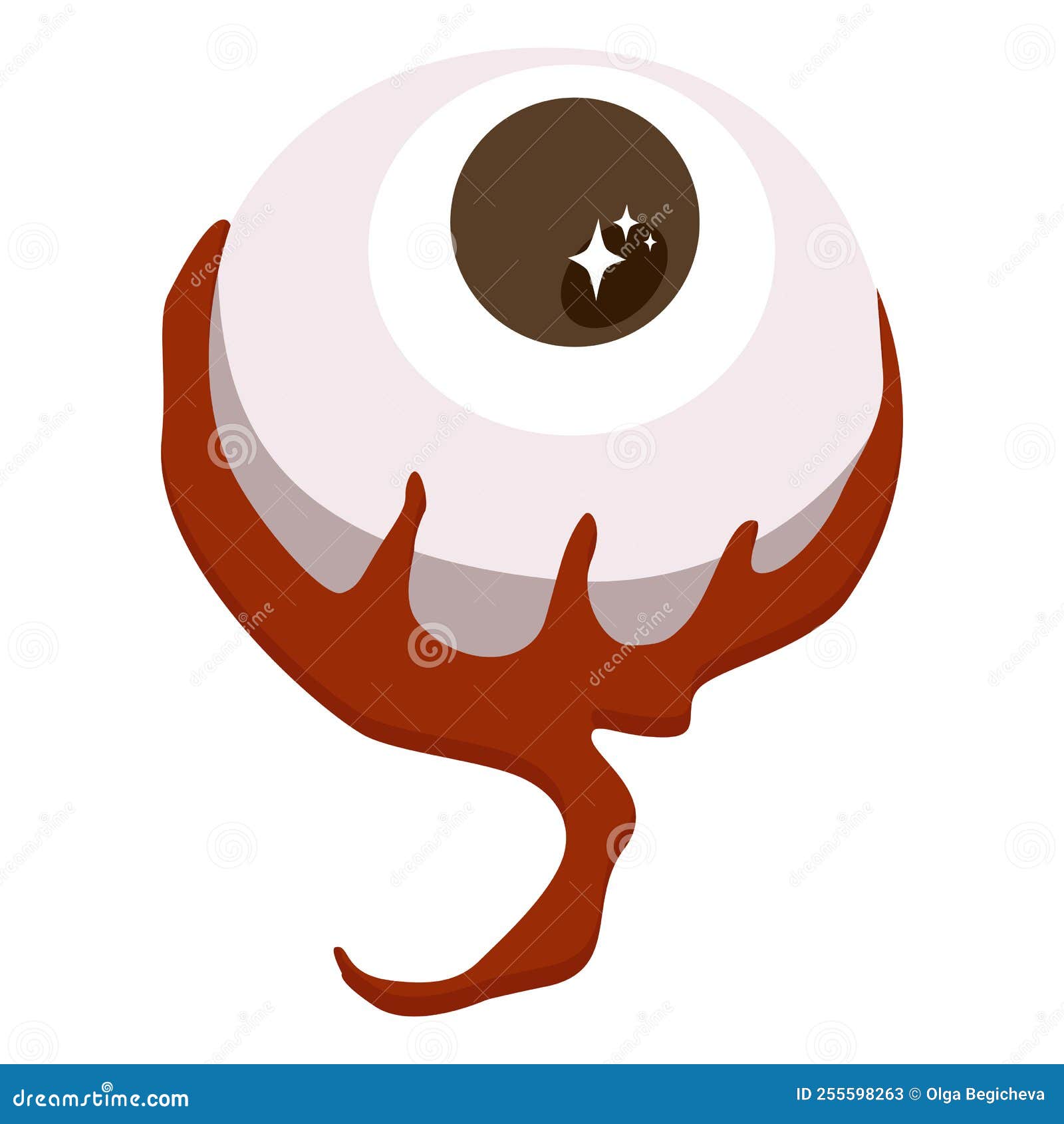 The Eye is Torn Out of the Head. Stock Vector - Illustration of ugly ...
