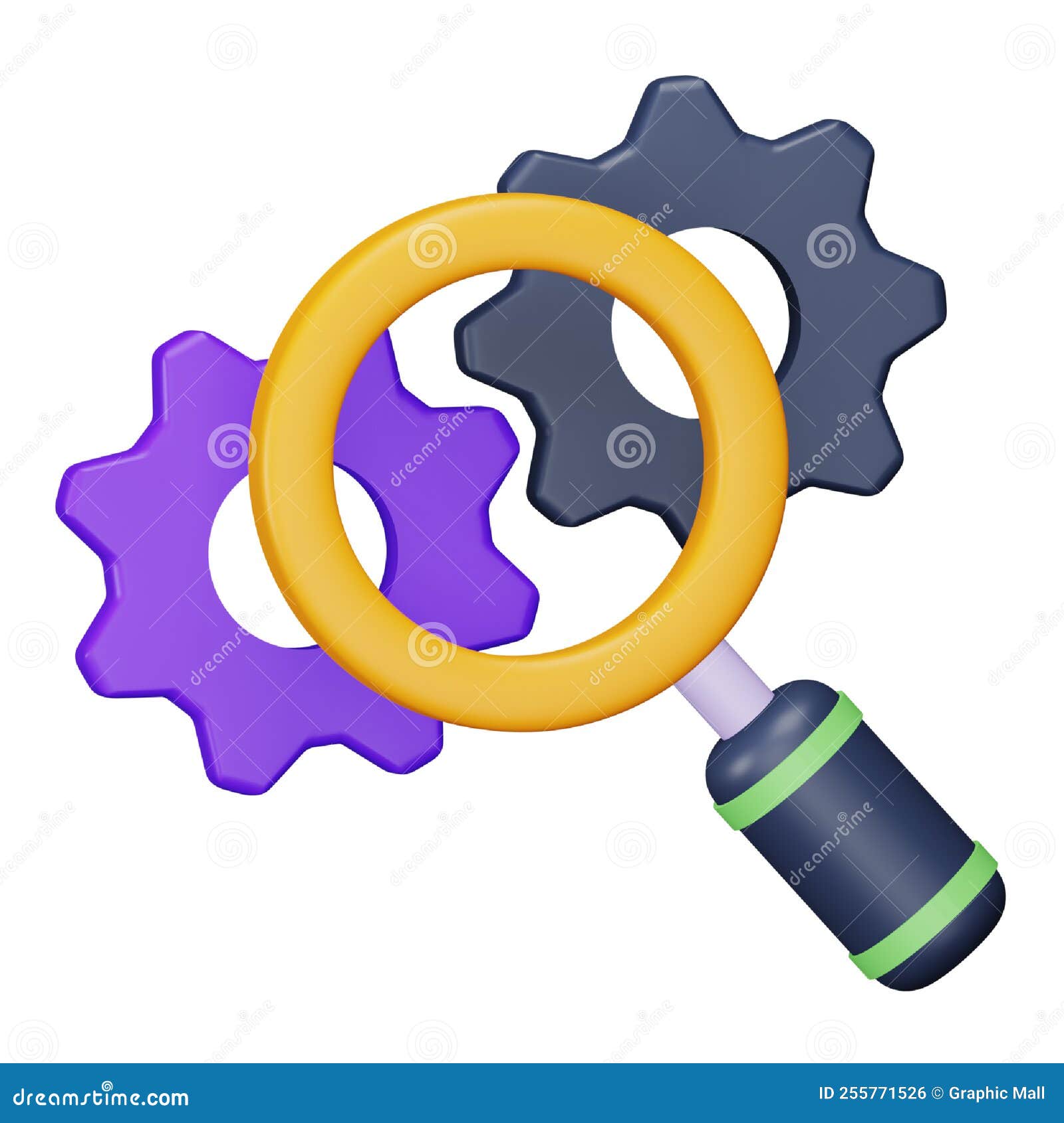 Data Management 3d Rendering Isometric Icon. Stock Vector ...