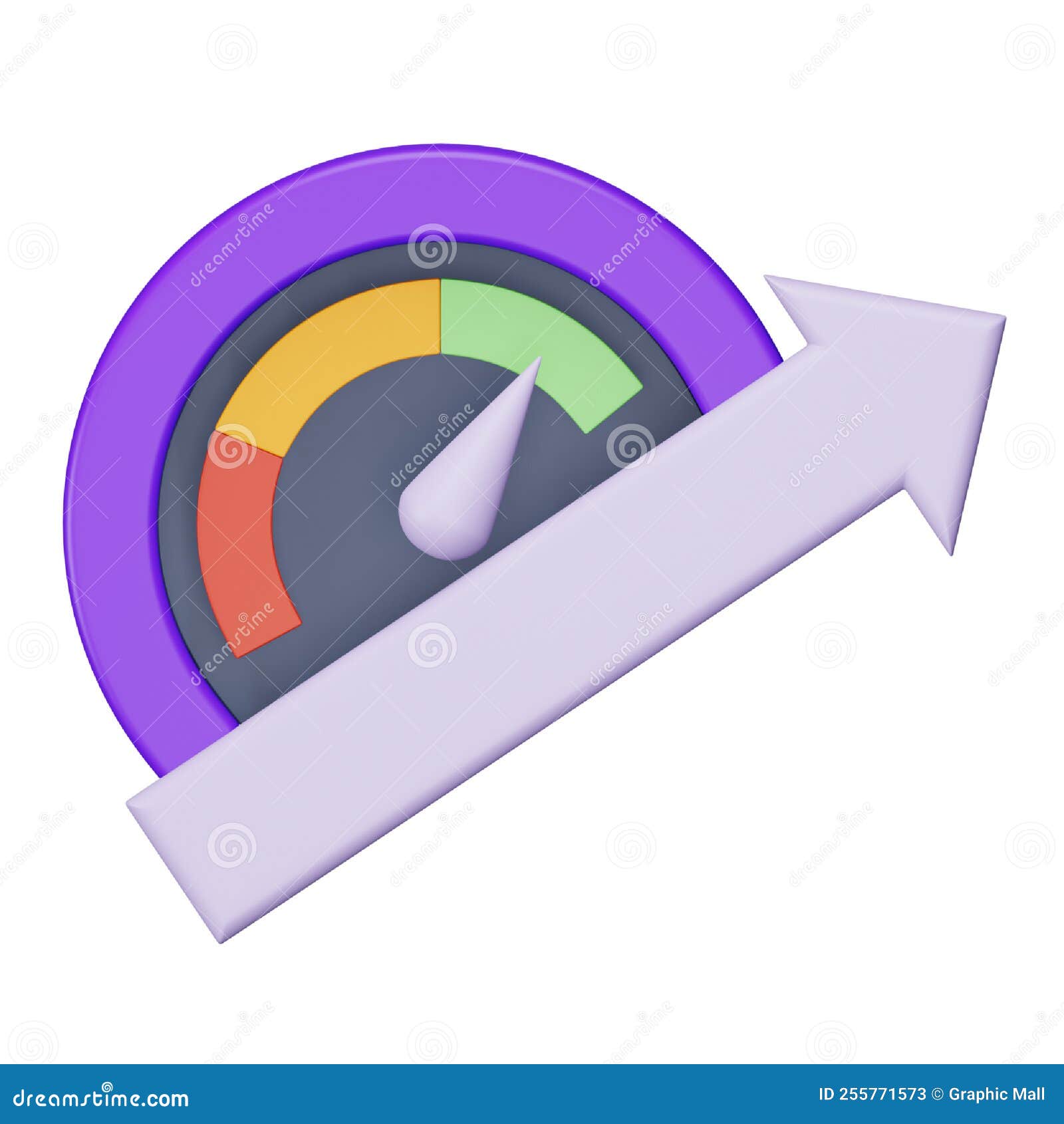 Performance 3d Rendering Isometric Icon. Stock Vector - Illustration of ...