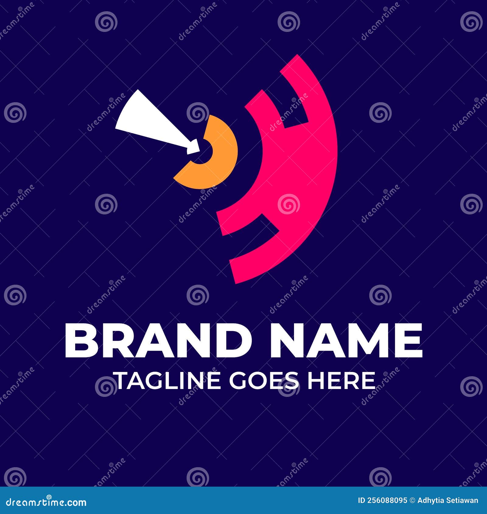 Simple Logo for Brand Company Stock Illustration - Illustration of ...