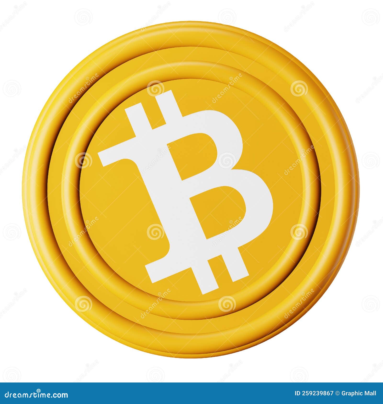 Bitcoin Cash BCH 3d Rendering Isometric Icon. Stock Vector ...
