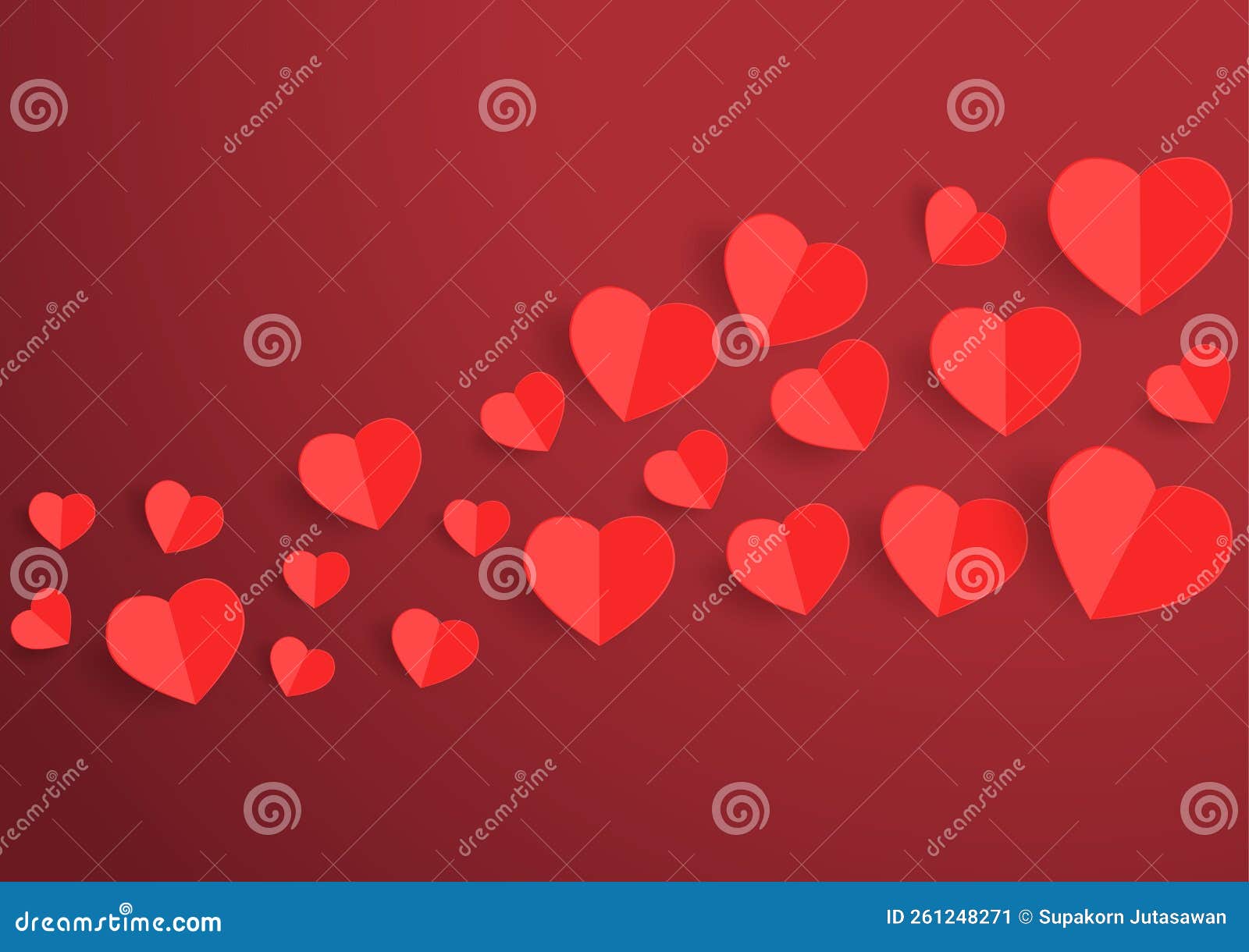 Hearts pattern wallpaper. stock illustration. Illustration of love ...