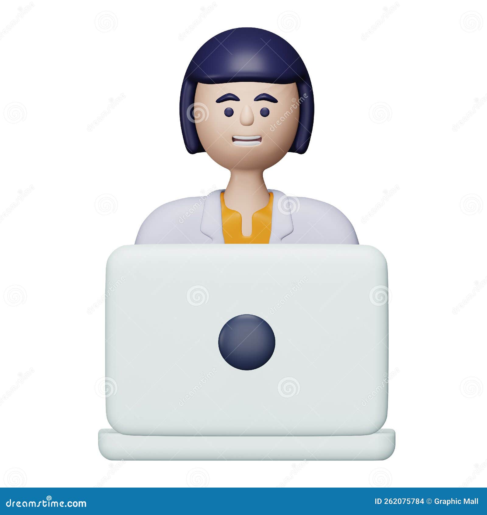 Customer Service 3d Rendering Isometric Icon. Stock Vector ...