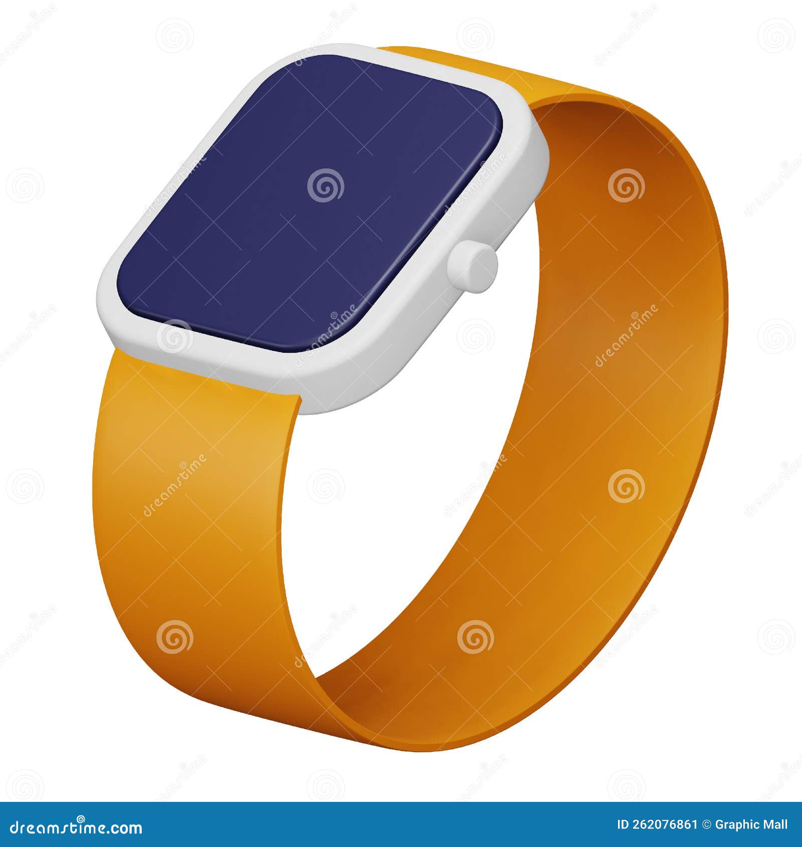 Smart Watch 3d Rendering Isometric Icon. Stock Vector - Illustration of ...
