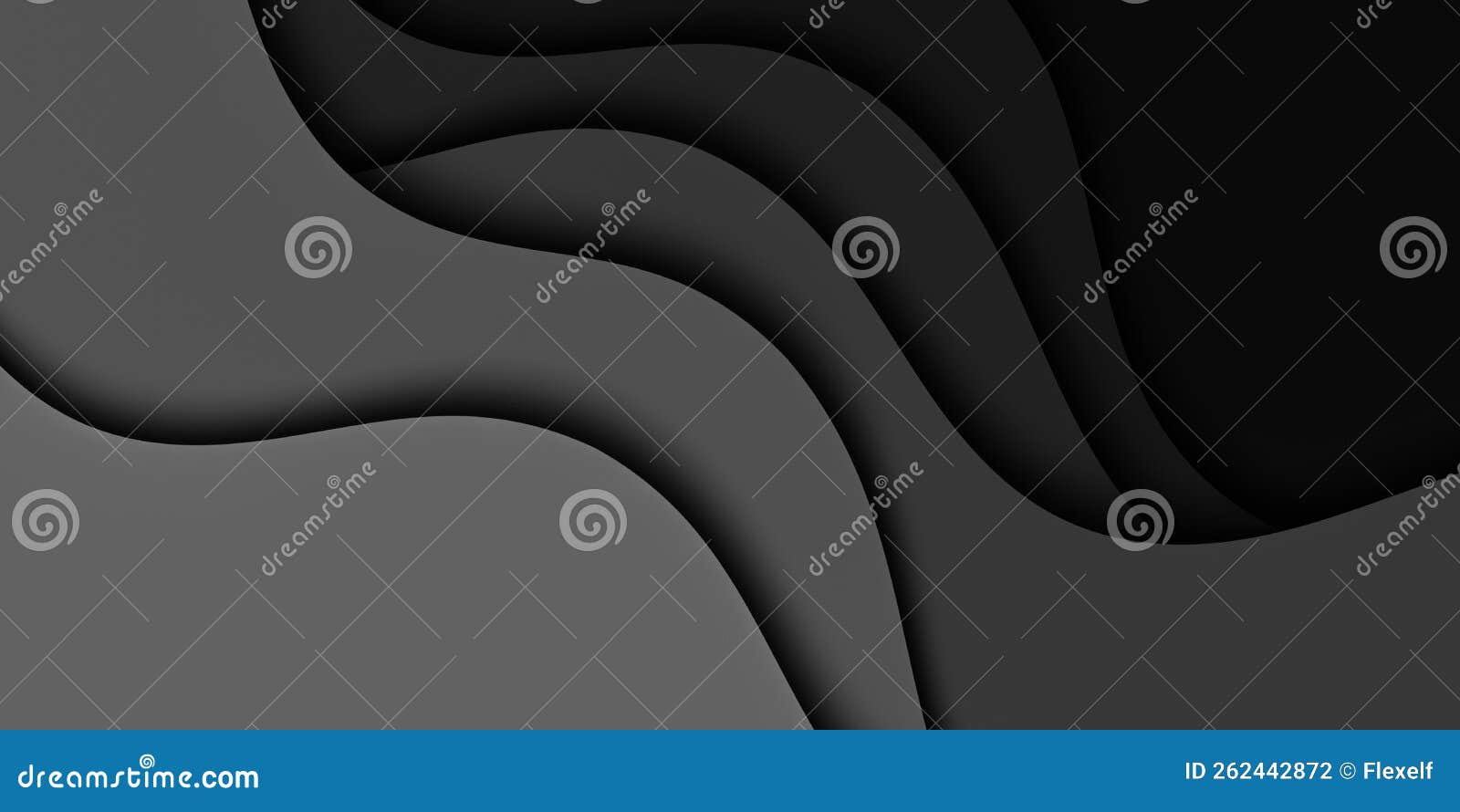 Wavy Paper Layers Cutout with Shadow Effect. Abstract 3d Paper Cut ...